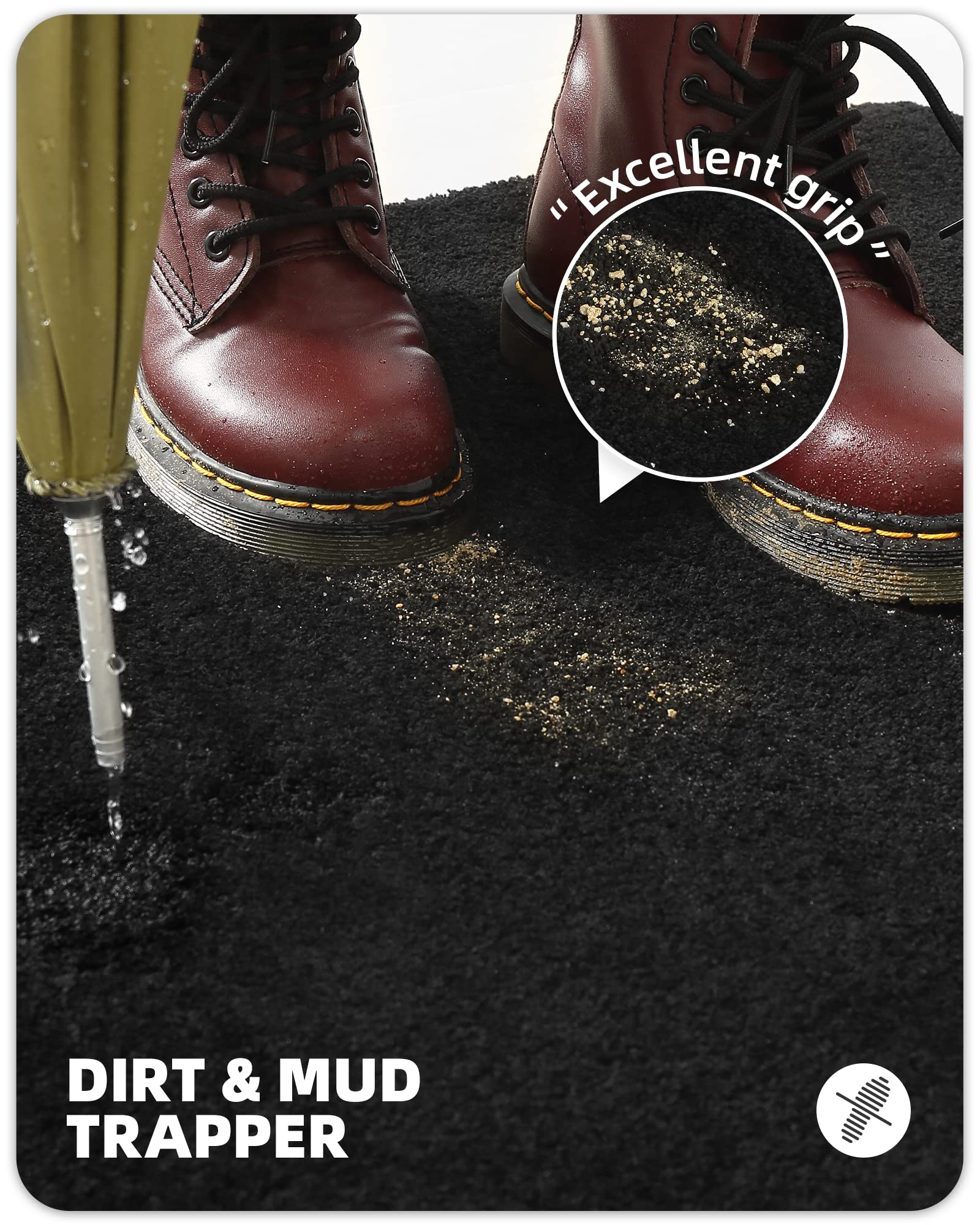 Color G Large Indoor Door Mat, 32"x48" Super Absorbent Resist Dirt ...