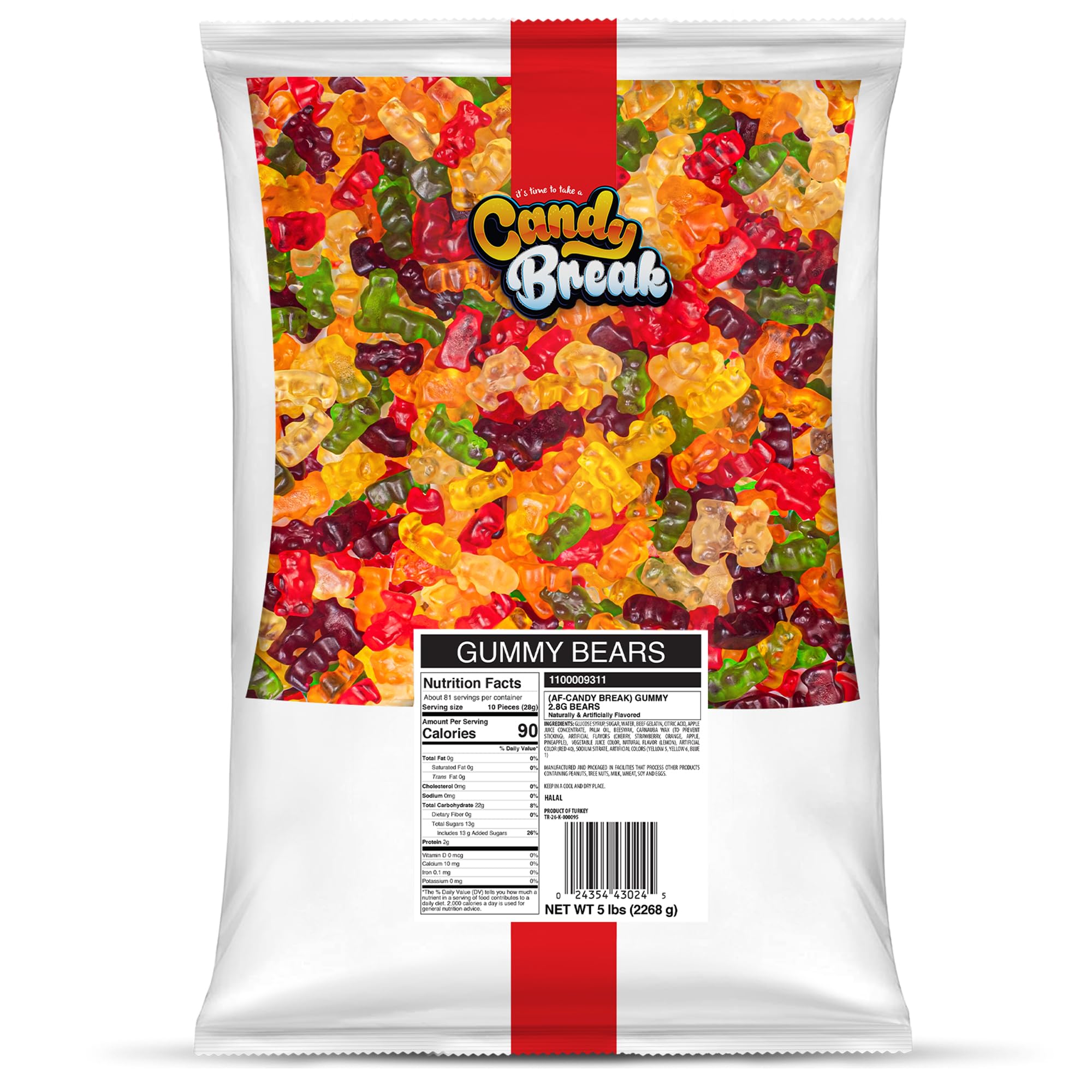 Amazon.com : Candy Break Bear Gummy Cubs Candy 5 lbs Share Size Bag ...