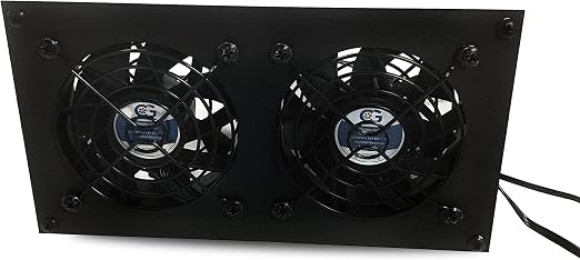 Amazon.com: CabCool 802 Lite Dual 80mm Fan Cooling Kit for Cabinet ...