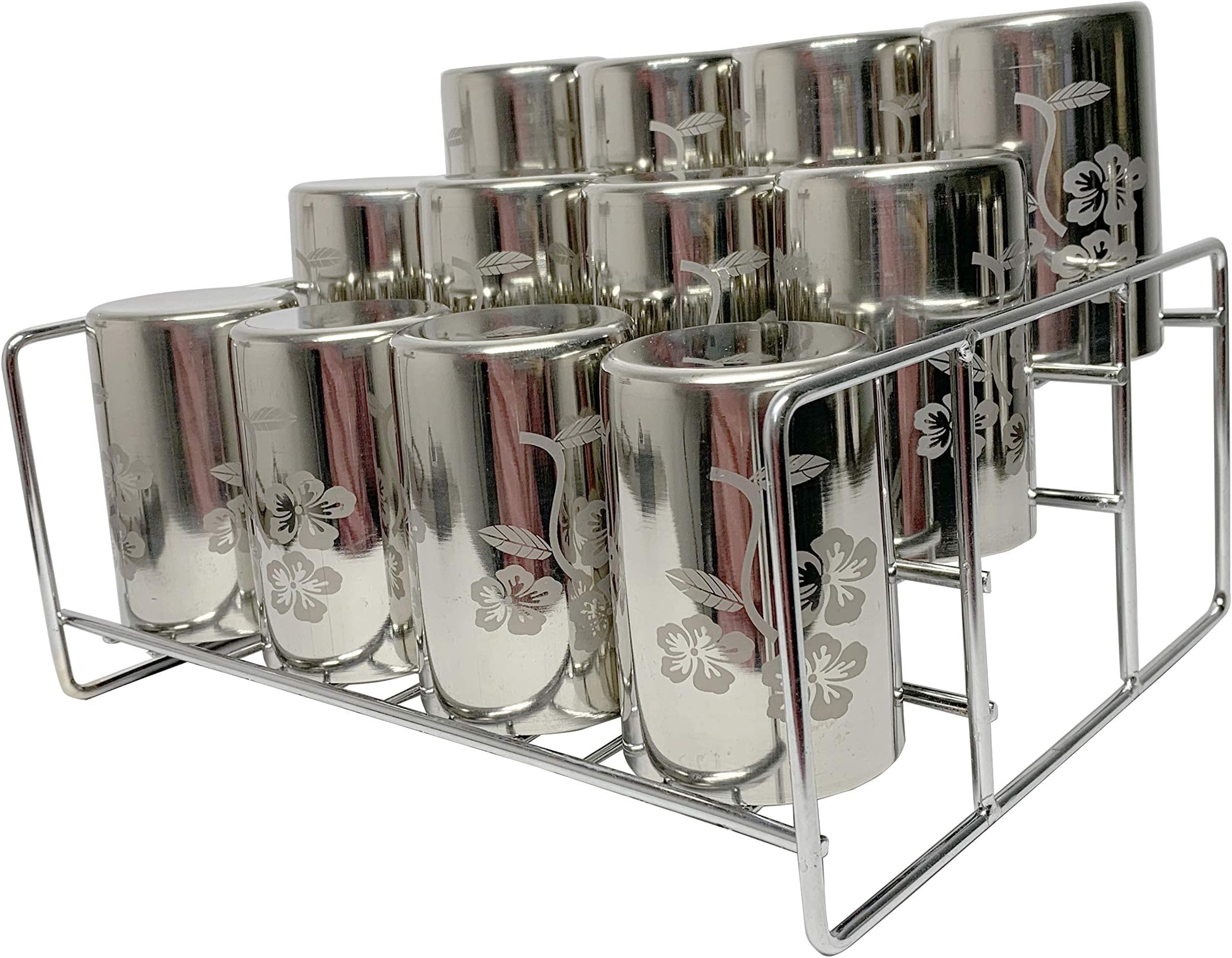 Buy DecoBros 3 Tier Expandable Cabinet Spice Rack Step Shelf Organizer ...
