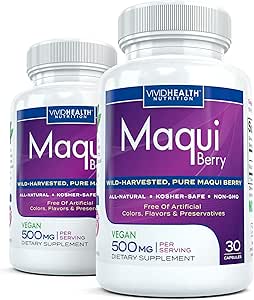 Amazon.com: Pure Maqui Berry (2 Bottles) Extract Capsules | Natural ...