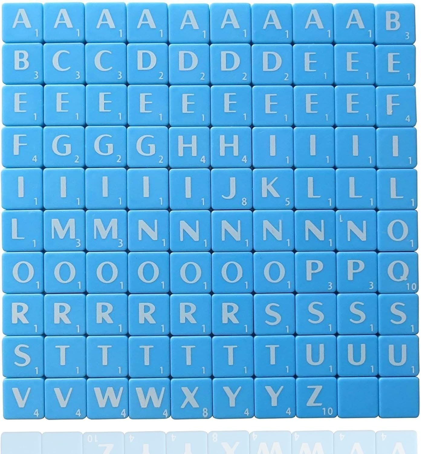 Glamified, Mini Letter Tiles - Full Set 100 tiles fits some Scrabble ...