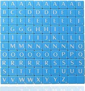 Glamified, Mini Letter Tiles - Full Set 100 tiles fits some Scrabble ...