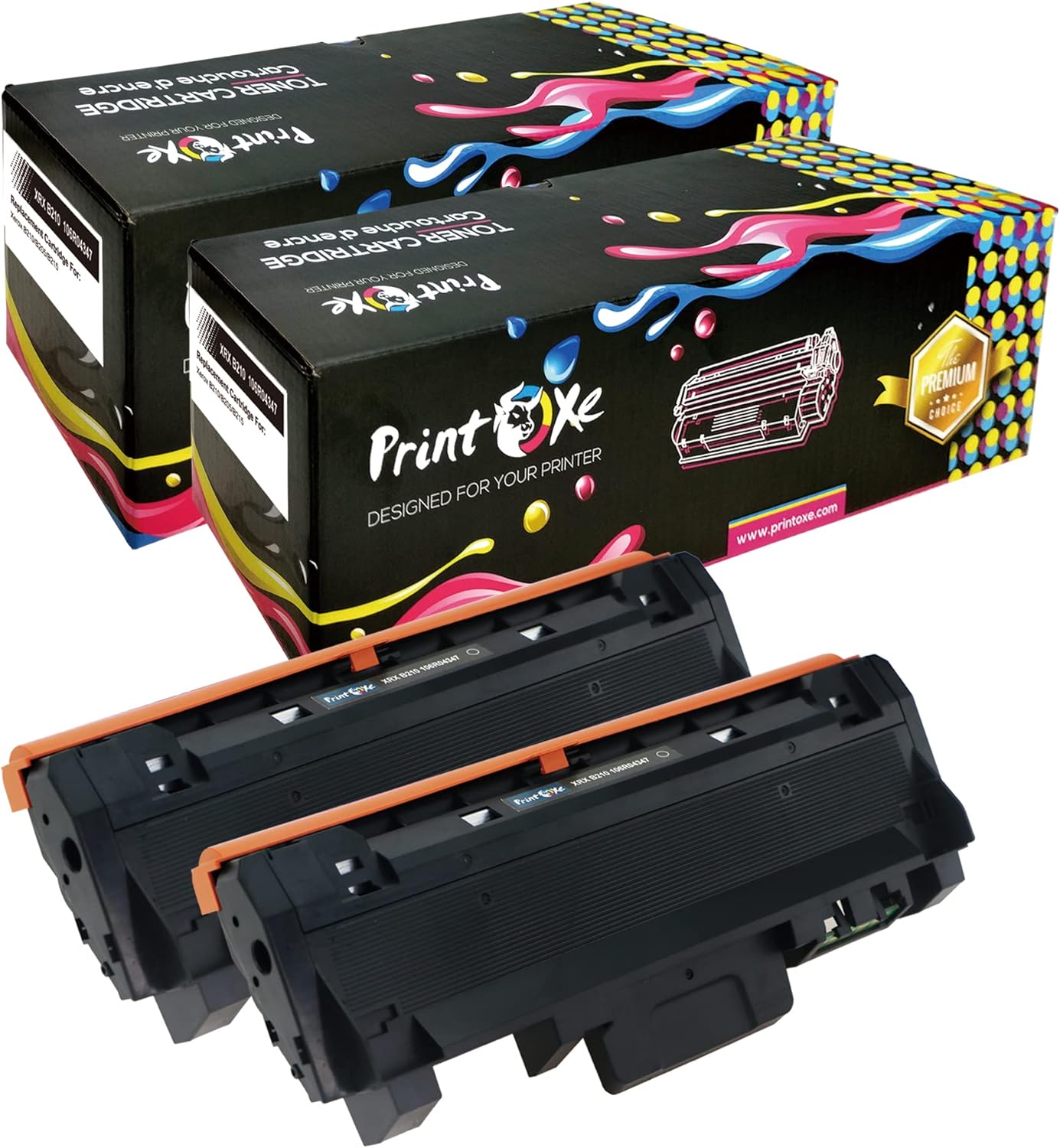 Amazon.com: PRINTOXE® 106R04347 / 106R04346 High Yield 2 Toner Cartridges Each Yield Around 3000 ...