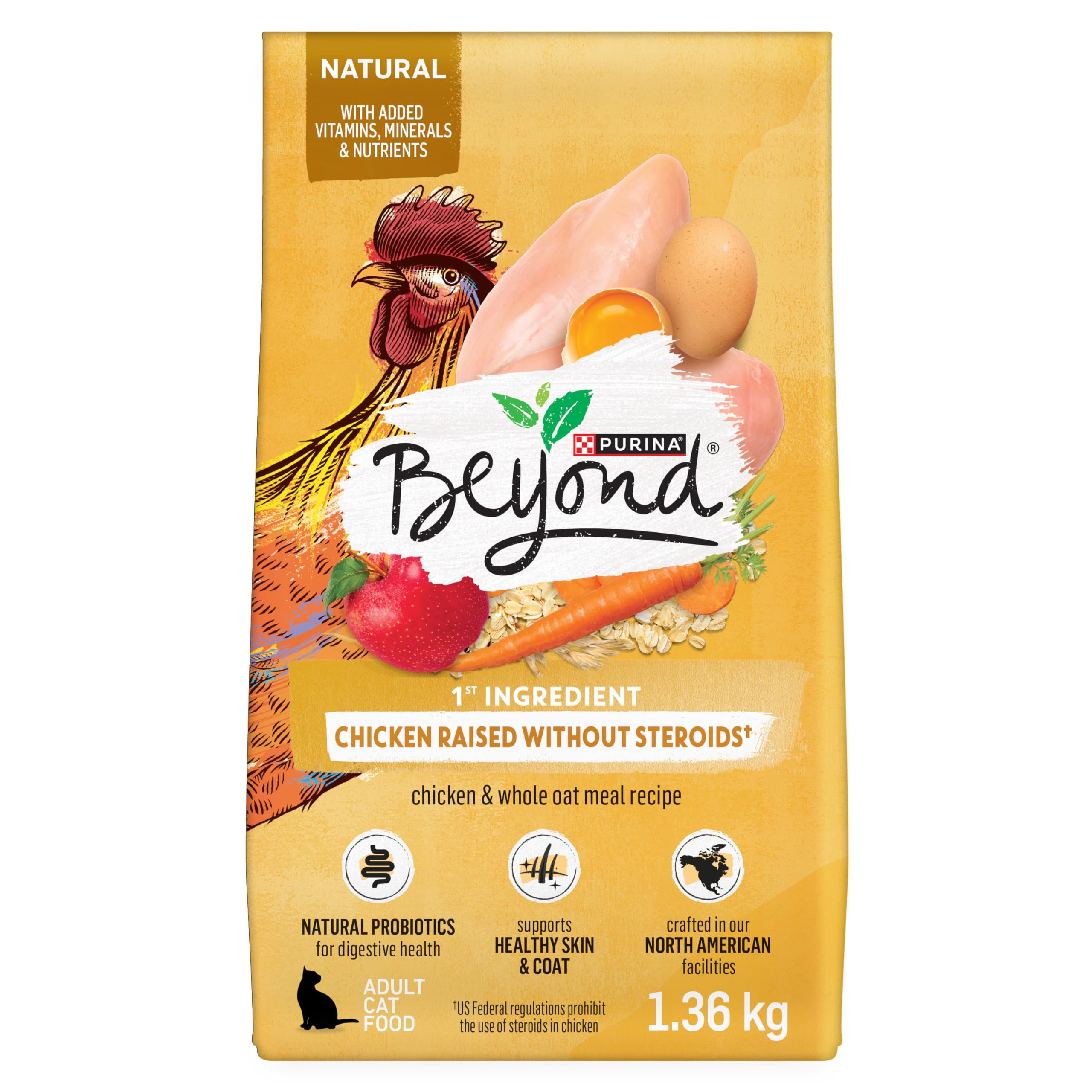 Beyond Simply Natural Dry Cat Food, Farm-Raised Chicken & Whole Oat ...