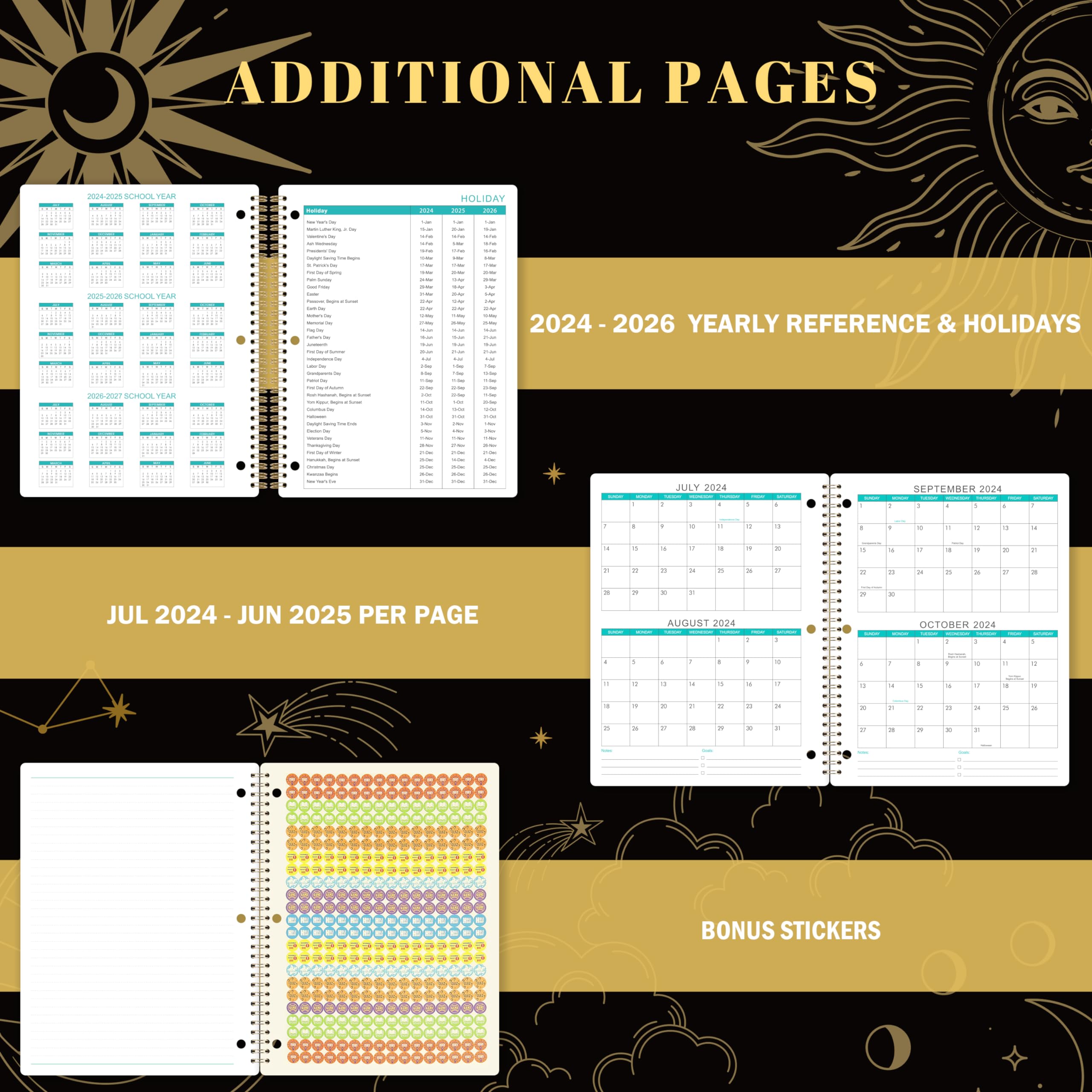 Snapklik.com : Student Planner 2024-2025 School Planner 2024-2025 From ...