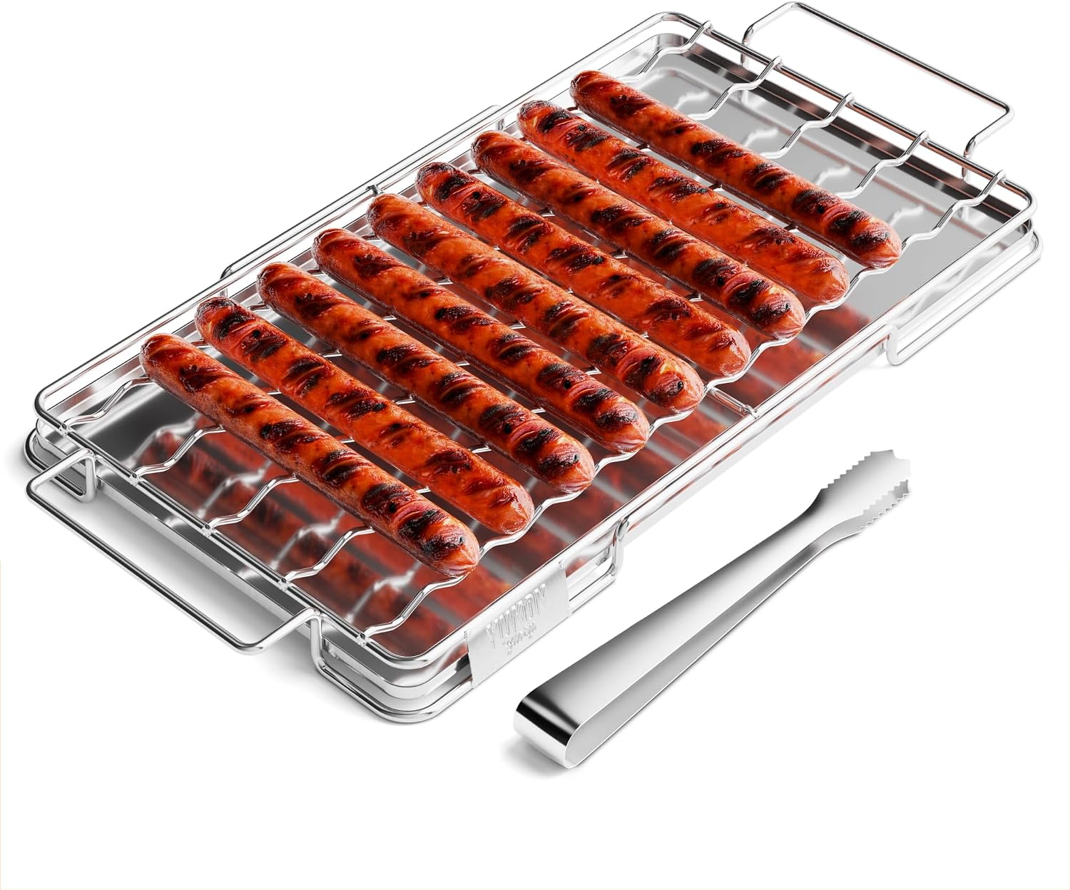 Amazon.com | Yukon Glory Stainless Steel Hot Dog Tray | BBQ Serving ...