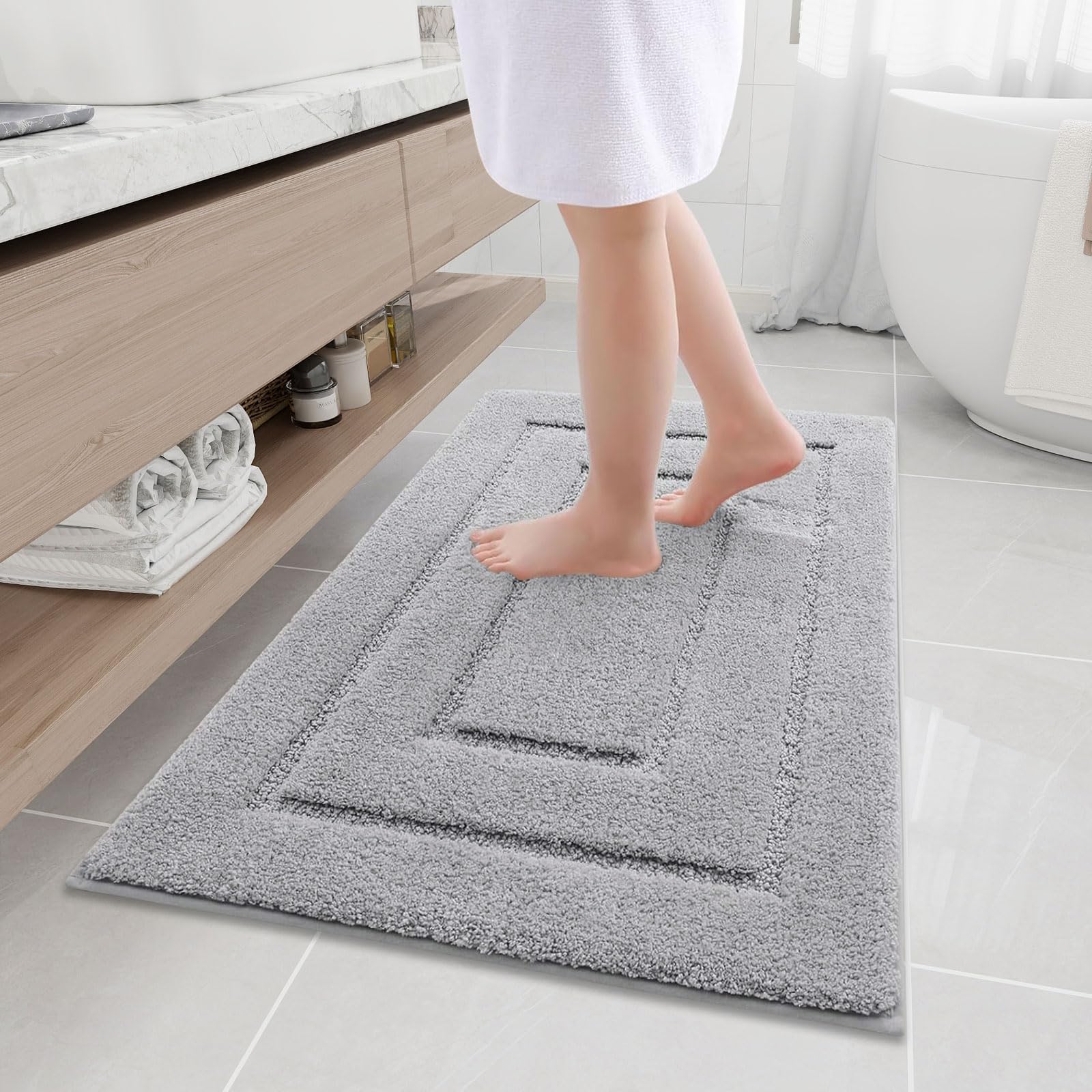 Amazon.com: Buganda Bathroom Rugs, 44" x 24", Soft and Absorbent ...