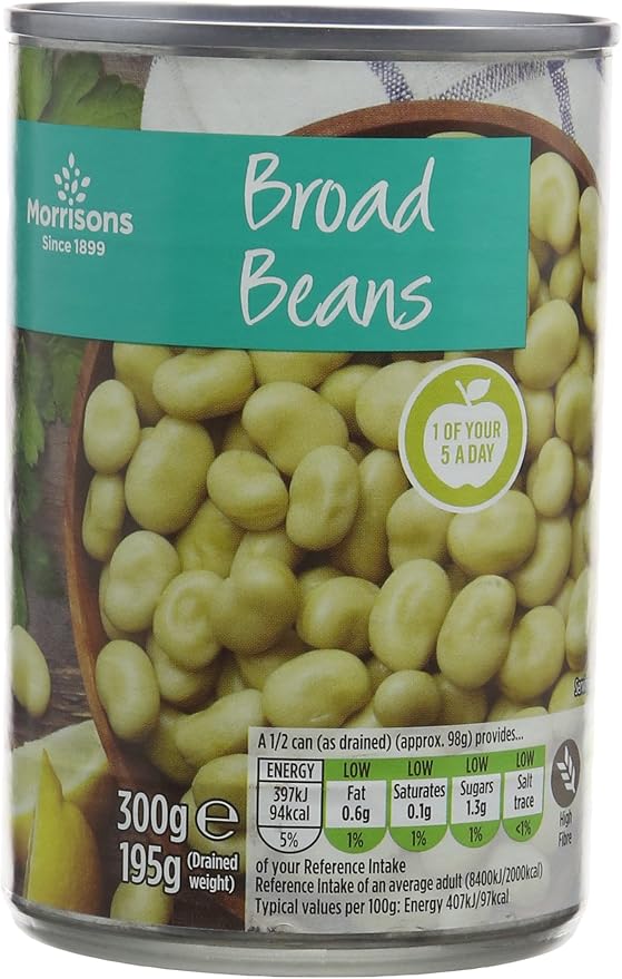 Morrisons Broad Beans, 300g : Amazon.co.uk: Grocery