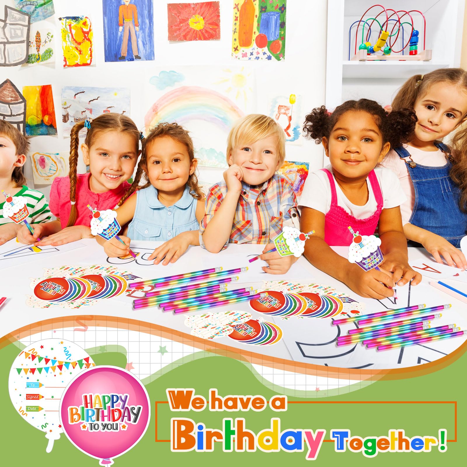 Snapklik.com : 24 Sets Happy Birthday Kit, Happy Birthday Pencils And ...