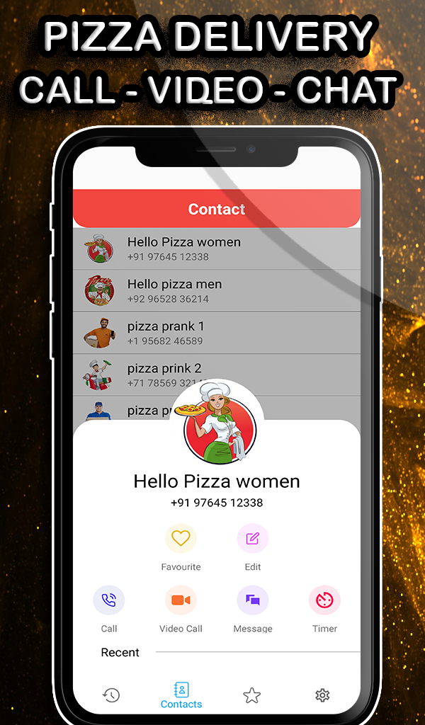 A Video Call From 🍕 Pizza 🍕 Delivery Man 👨 Fake Video Voice Call ...