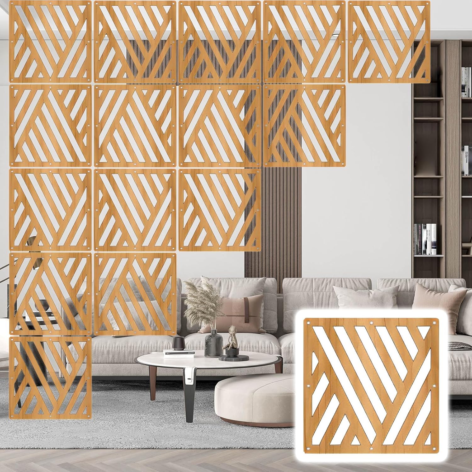 Amazon.com - Partition Room Dividers Hollow Out Design, Hanging Divider ...