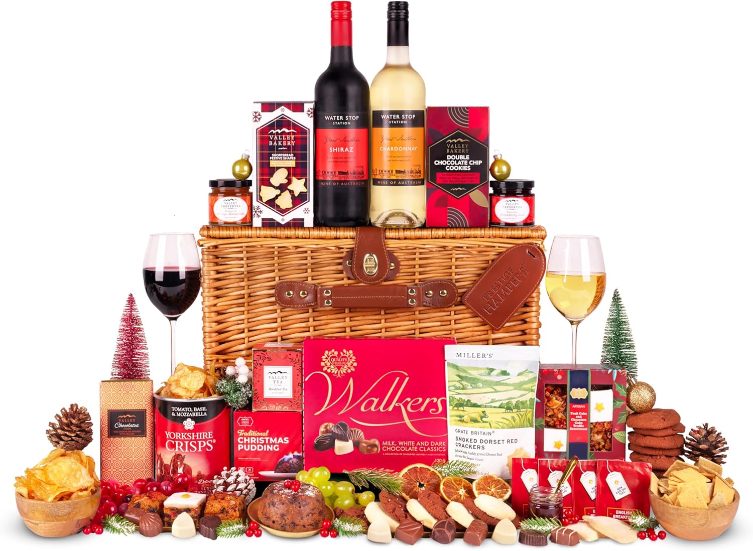 Traditional Gift Basket Hamper - Christmas Hamper - Family Treat Hamper ...
