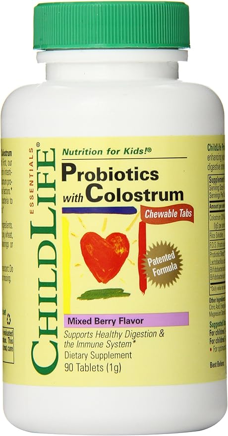 Amazon.com: Child Life Probiotics Plus Colostrum Chewable Tablets ...