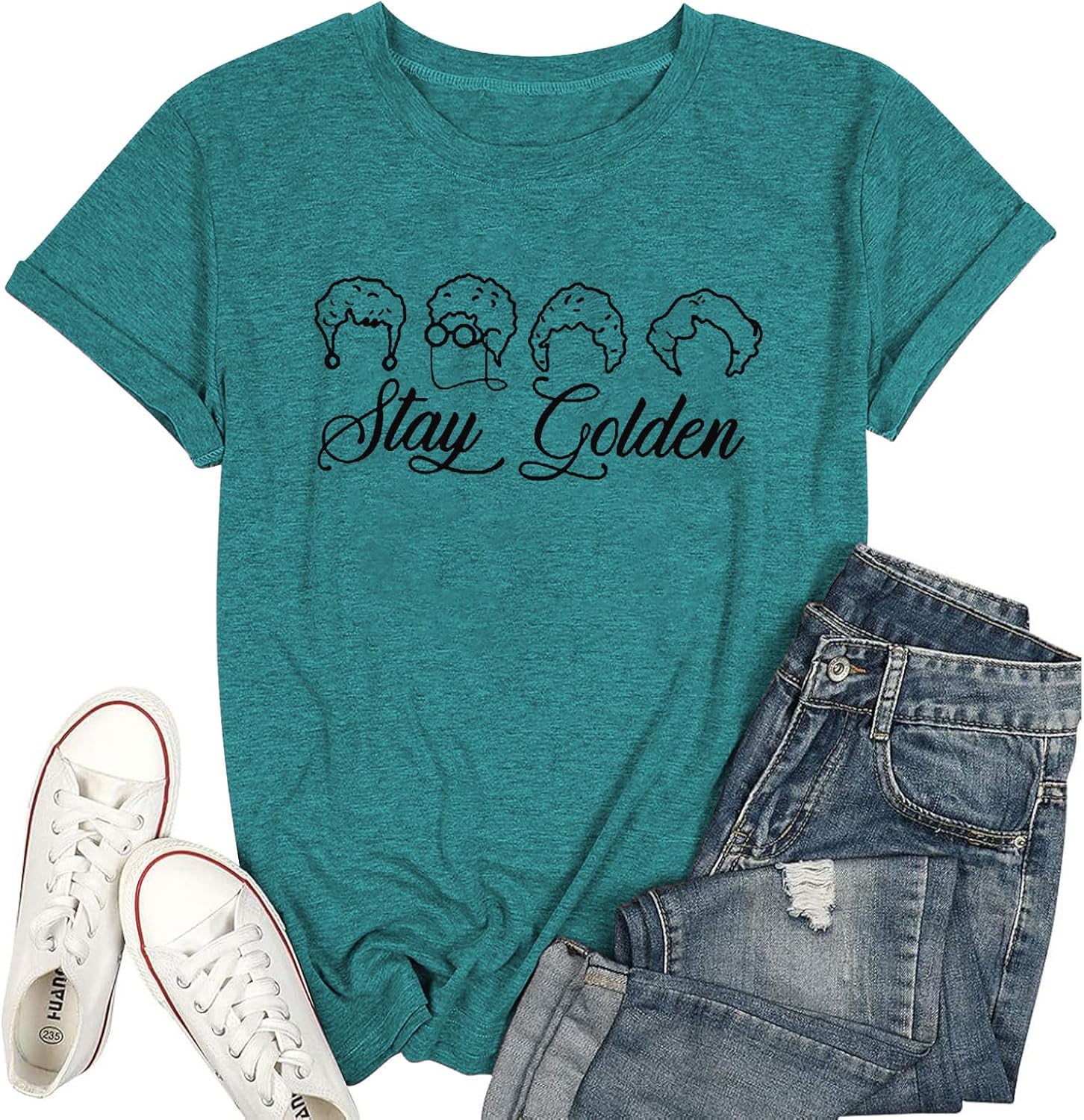 Golden Girls Shirt Women Stay Golden T Shirts Inspiration Letter Shirt ...