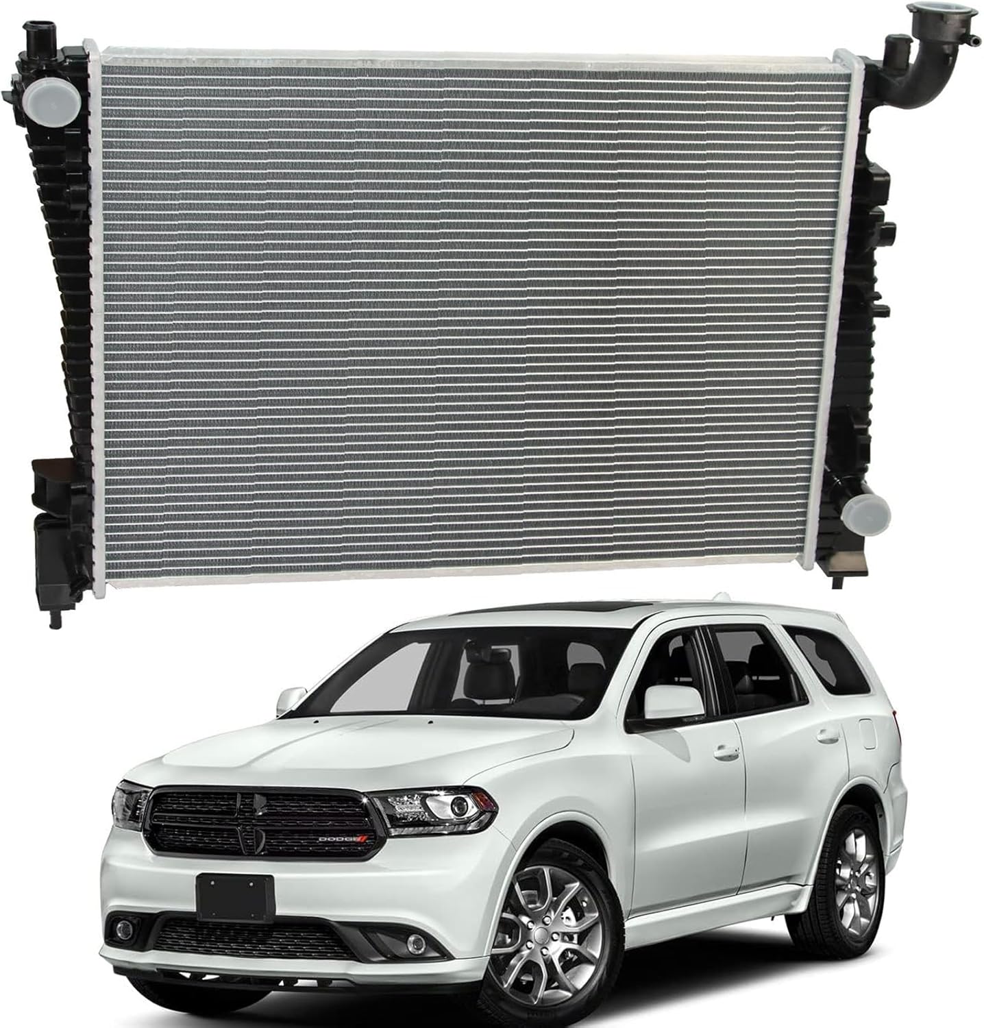 Amazon.com: Radiator Complete for 2011-2021 Durango/2011-2021 Jeep Grand Cherokee V6 3.6L 5.7L 6 ...