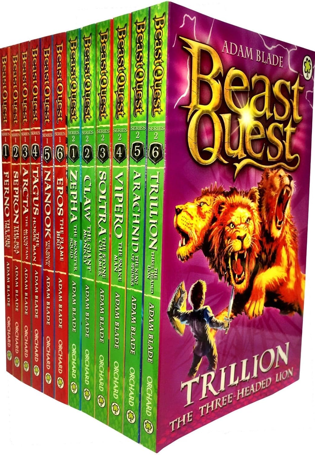 Beast Quest Series 1 & 2 Colletcion 12 Books Pack Gift Set By Adam ...