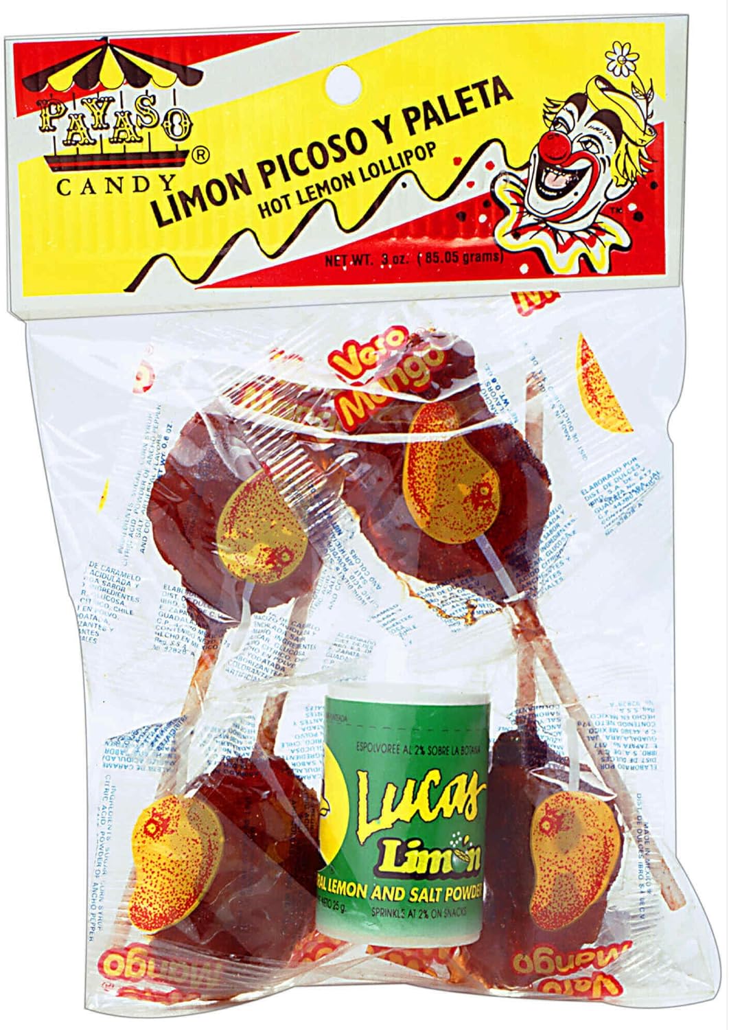 PAYASO C Limon+Paleta, 1.5 Ounce (Pack of 12) : Amazon.ca: Grocery ...