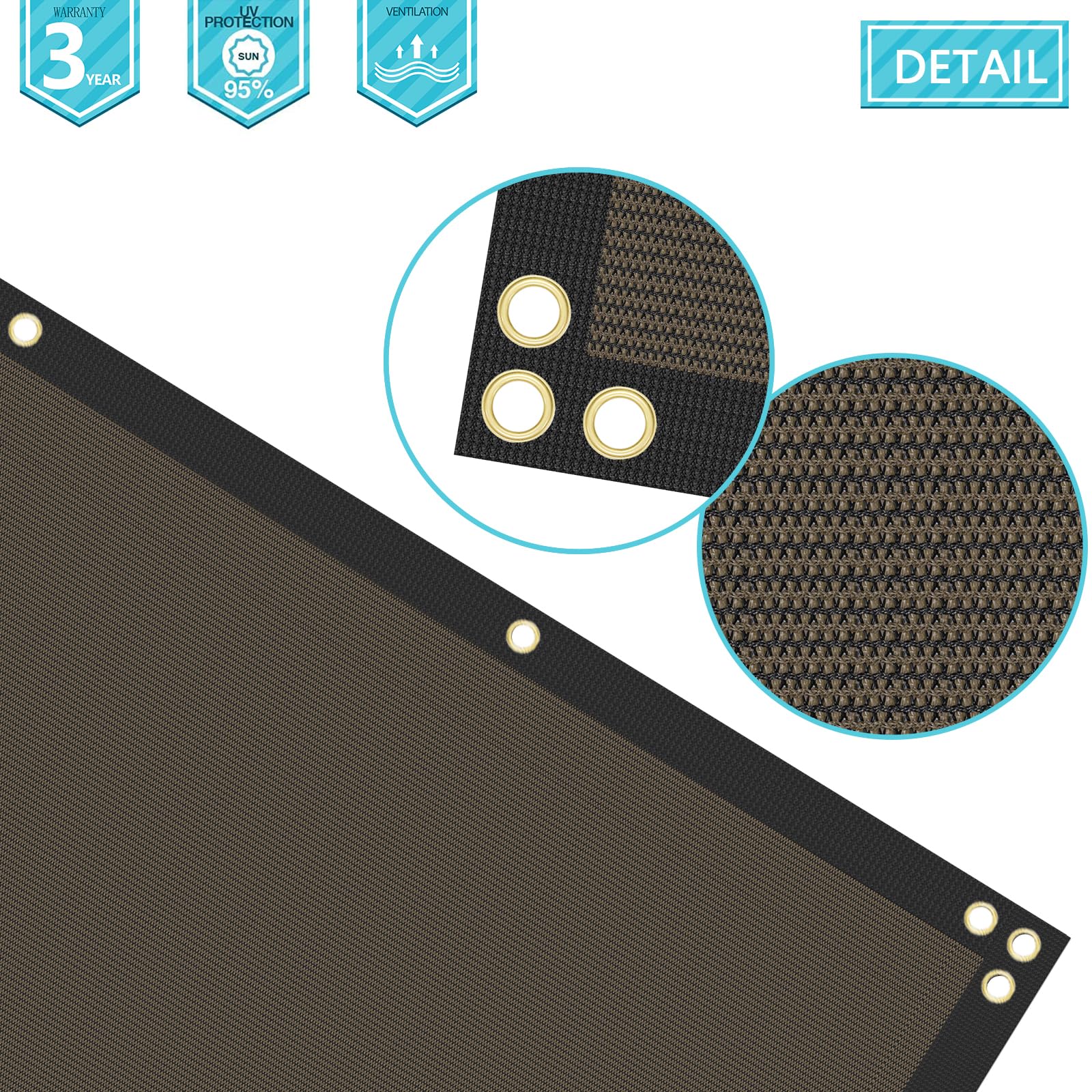 Snapklik.com : Coarbor 6 X 25 Fence Privacy Screen Heavy Duty ...