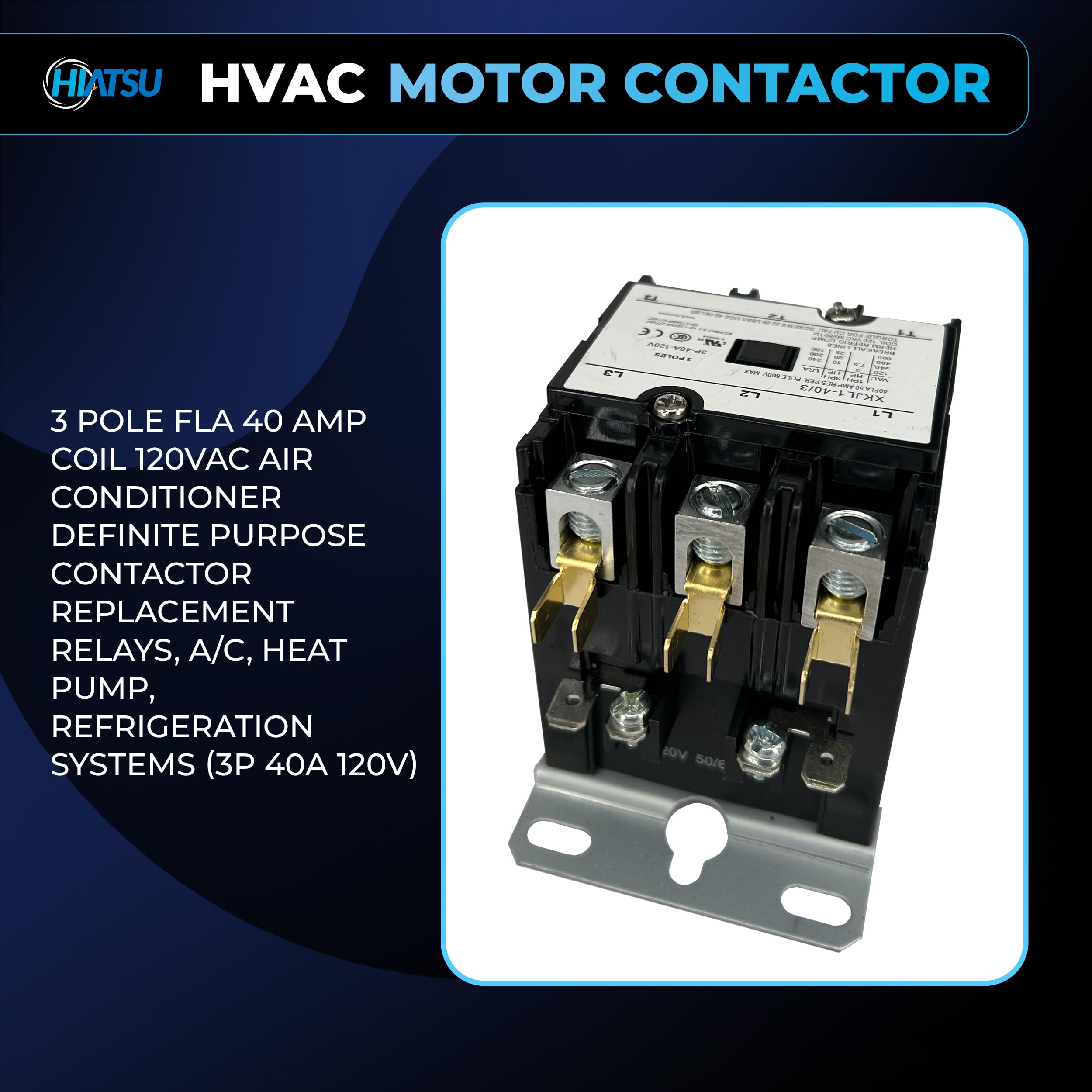 Snapklik.com : HIATSU Motor Contactor - 3-Pole Air Conditioner ...