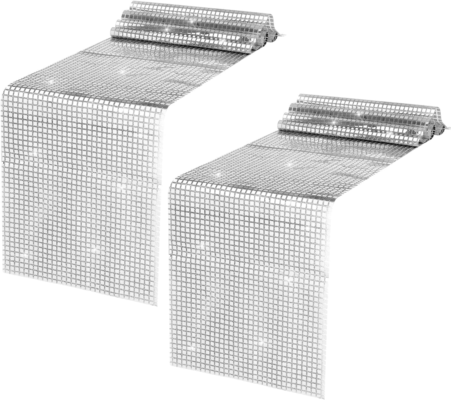 Amazon.com: Lusofie 2 Pcs Glitter Disco Table Runner， Disco Table Cloth ...