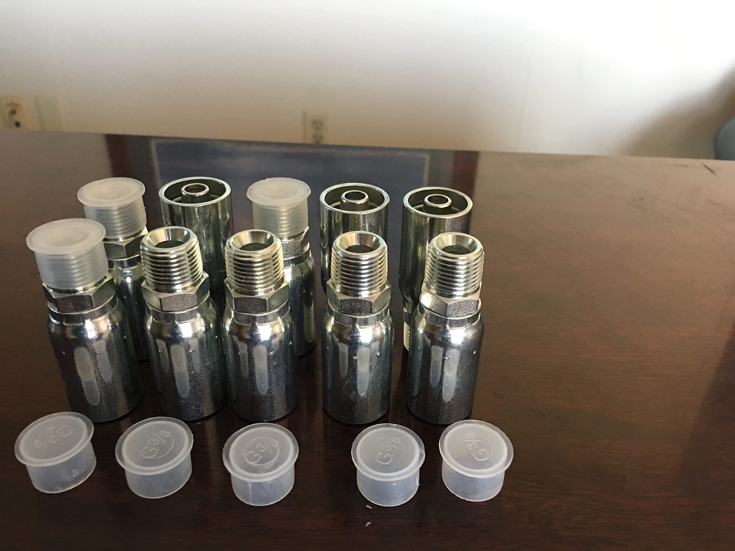 Amazon.com: (10 Pack) MP-6-4 Hydraulic Hose Crimp Fittings 3/8" Hose x ...