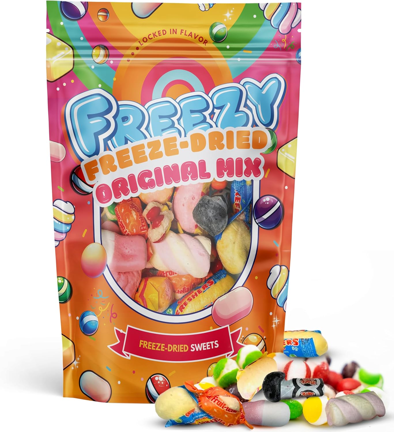 Freezy Freeze Dried - Original Mix 120 gms, Rainbow Bites includes ...