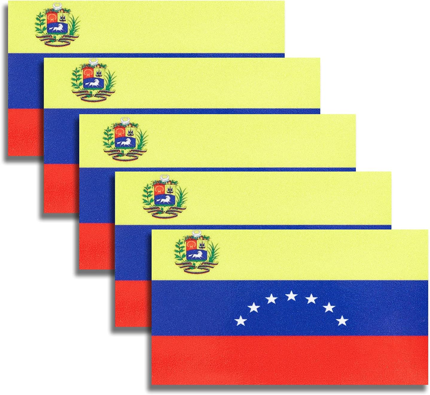 Amazon.com: HSQ 5 Pcs Venezuela Flag Vinyl Decal , Tactical Venezuelans ...