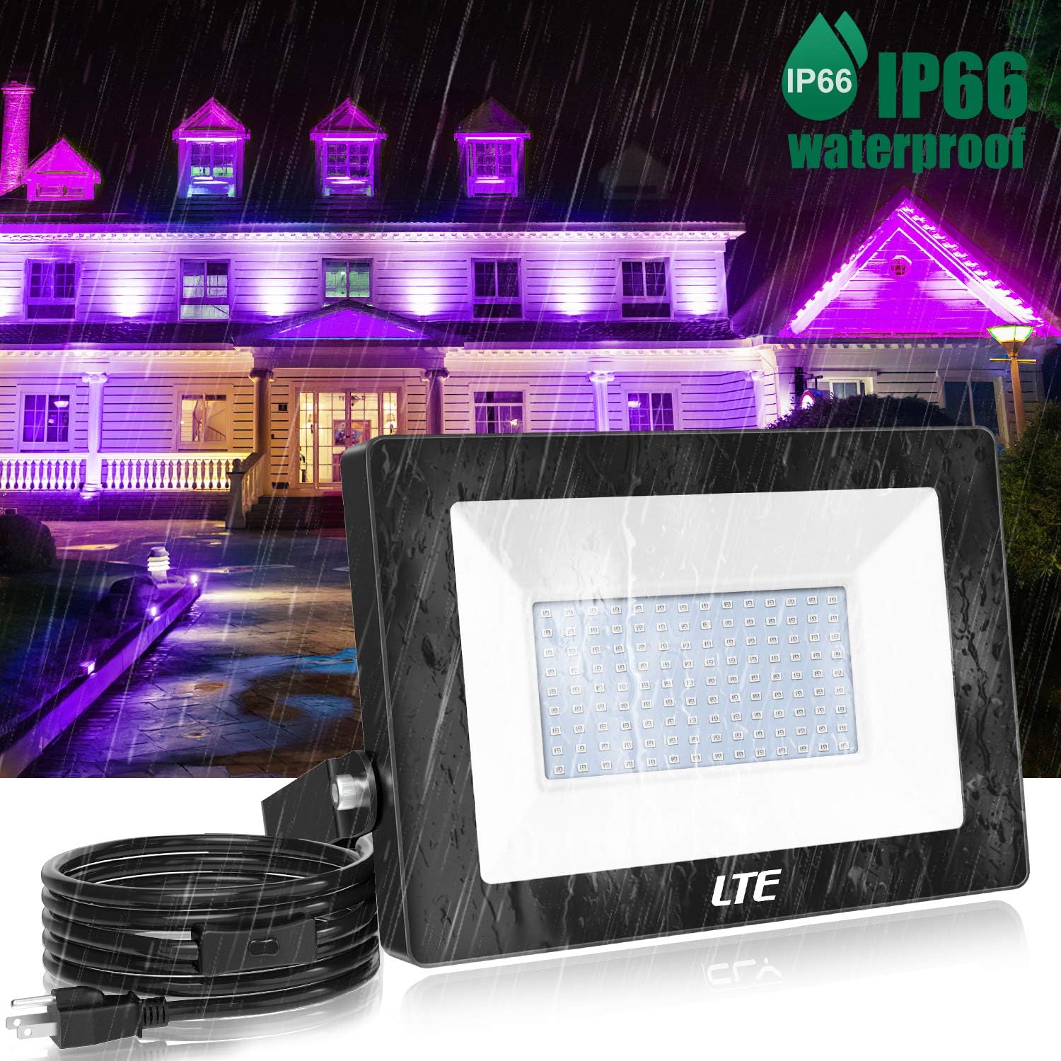 Exclusive Discount 🔥 LTE 100W UV Black Lights 2 Pack, UV Flood Light ...