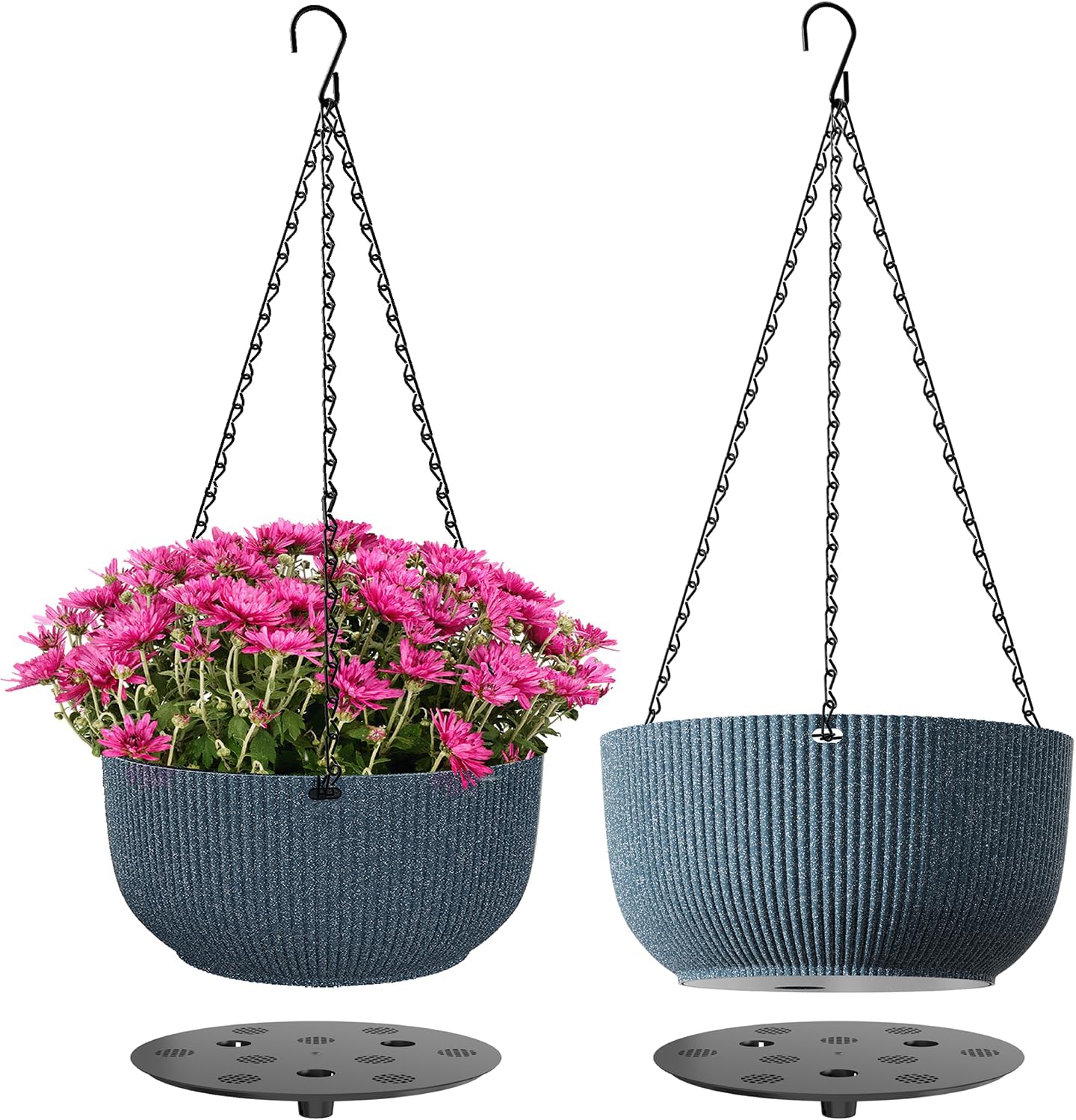 Amazon.com: Meyrines Large 12 Inch Self-Watering Hanging Planter, 2 ...