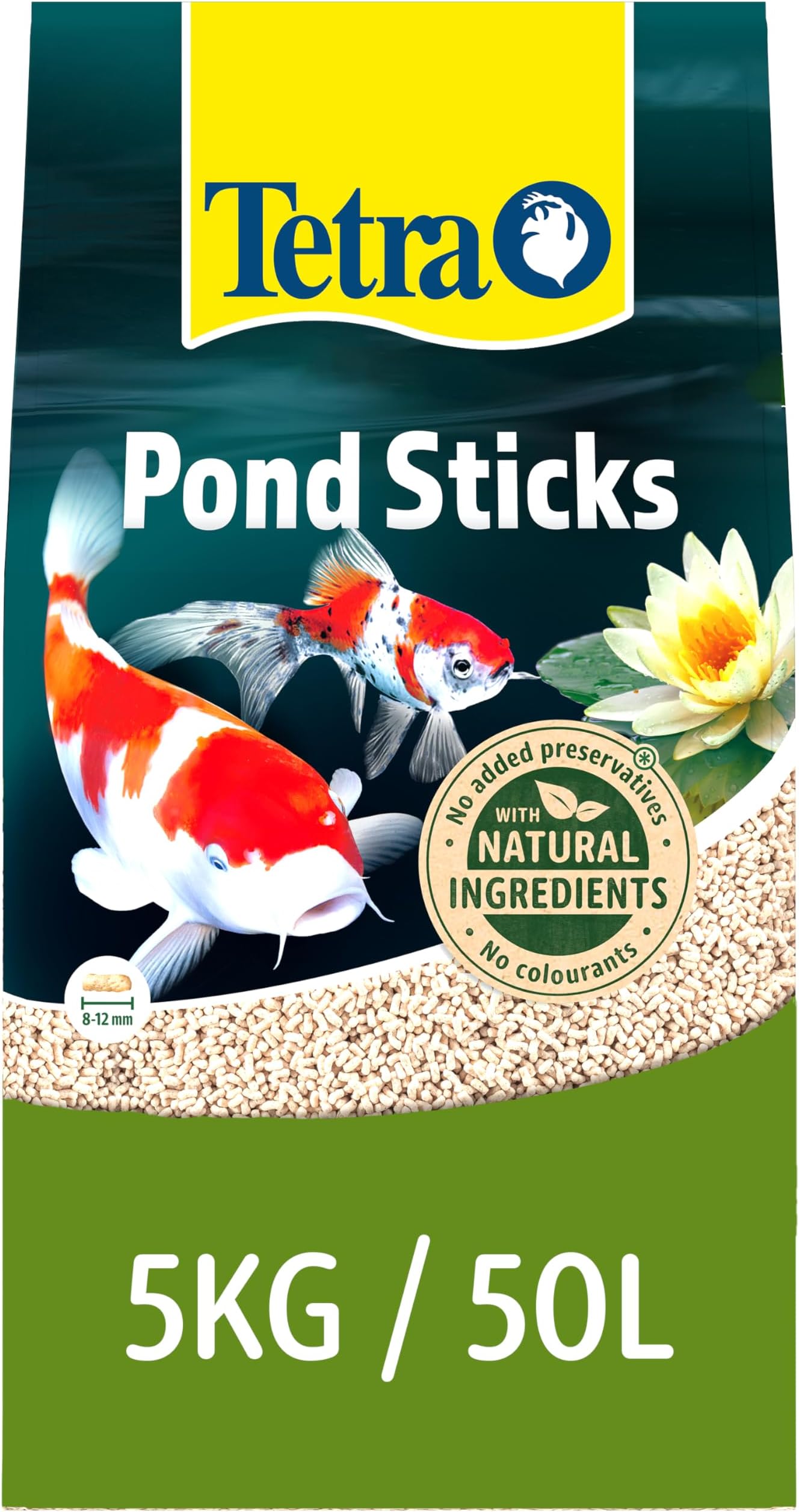 Tetra Pond Fish Food Sticks - biologically balanced for pond fish, 50L ...