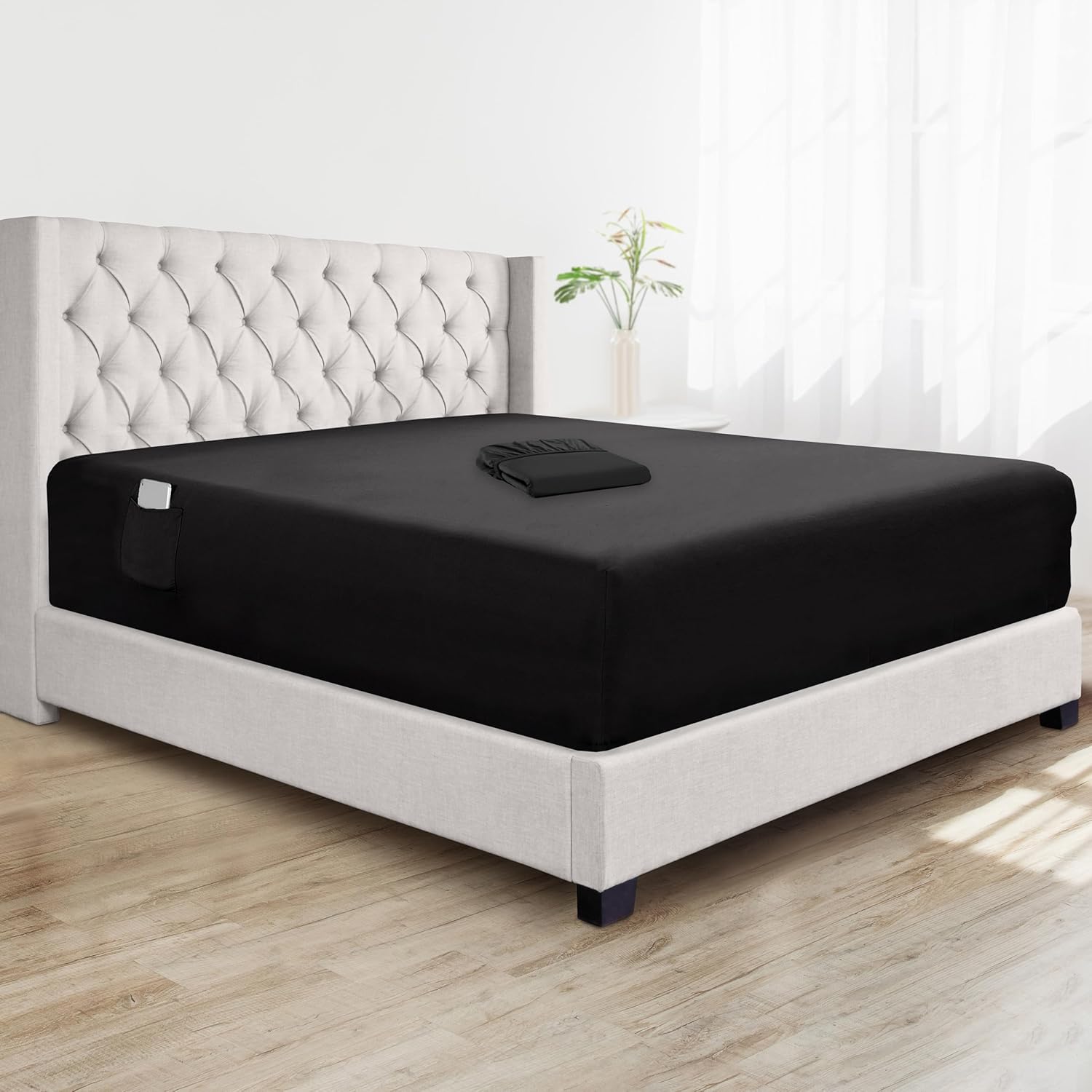 Amazon.com: Elegant Comfort Super Soft 1-Piece Single Extra Deep Pocket ...