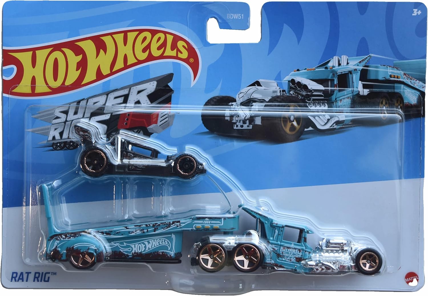 Amazon.com: Hot Wheels Super Rigs Rat Rig : Toys & Games