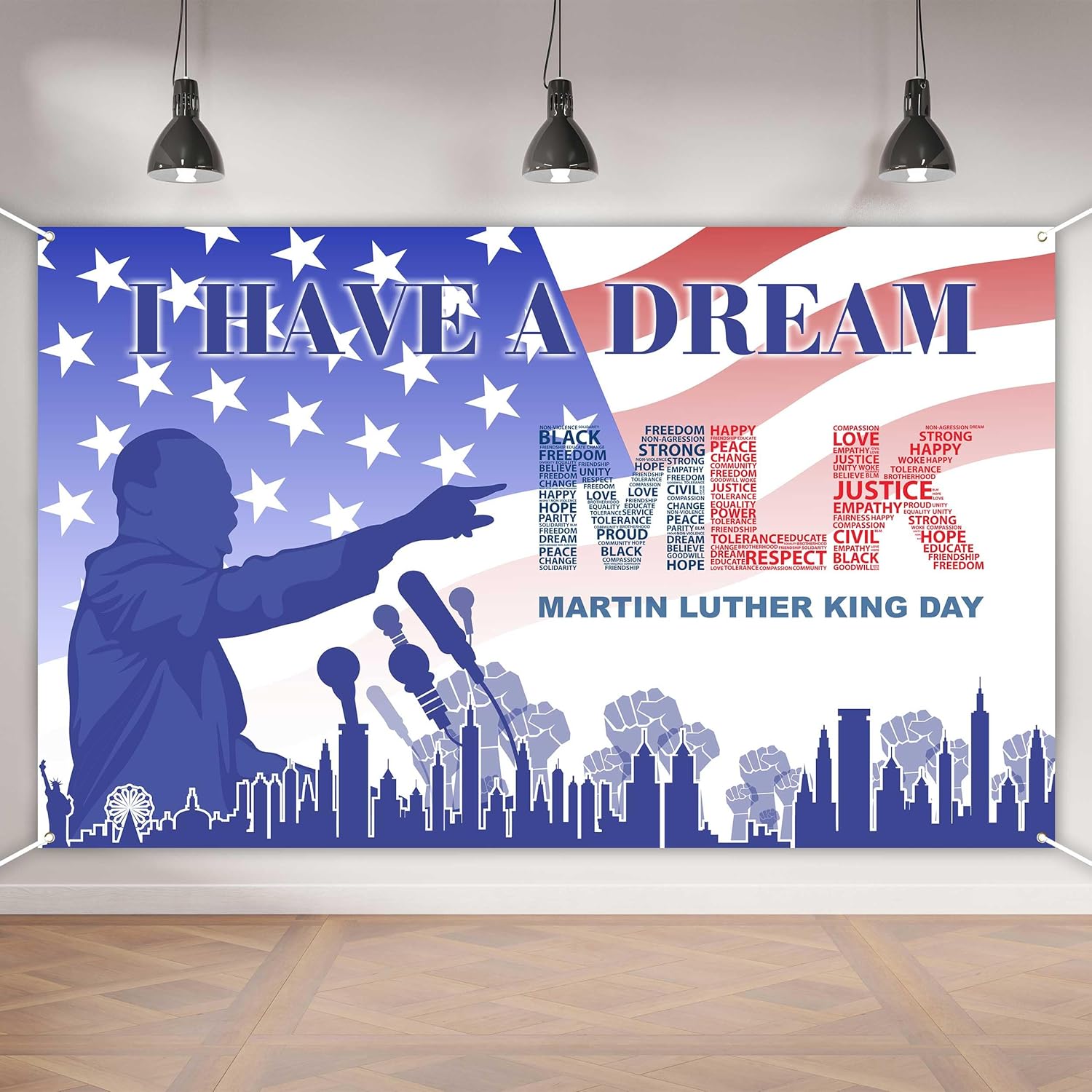 Amazon.com: Aperturee Martin Luther King Jr. Day Banner 70.8"x43.3" I ...