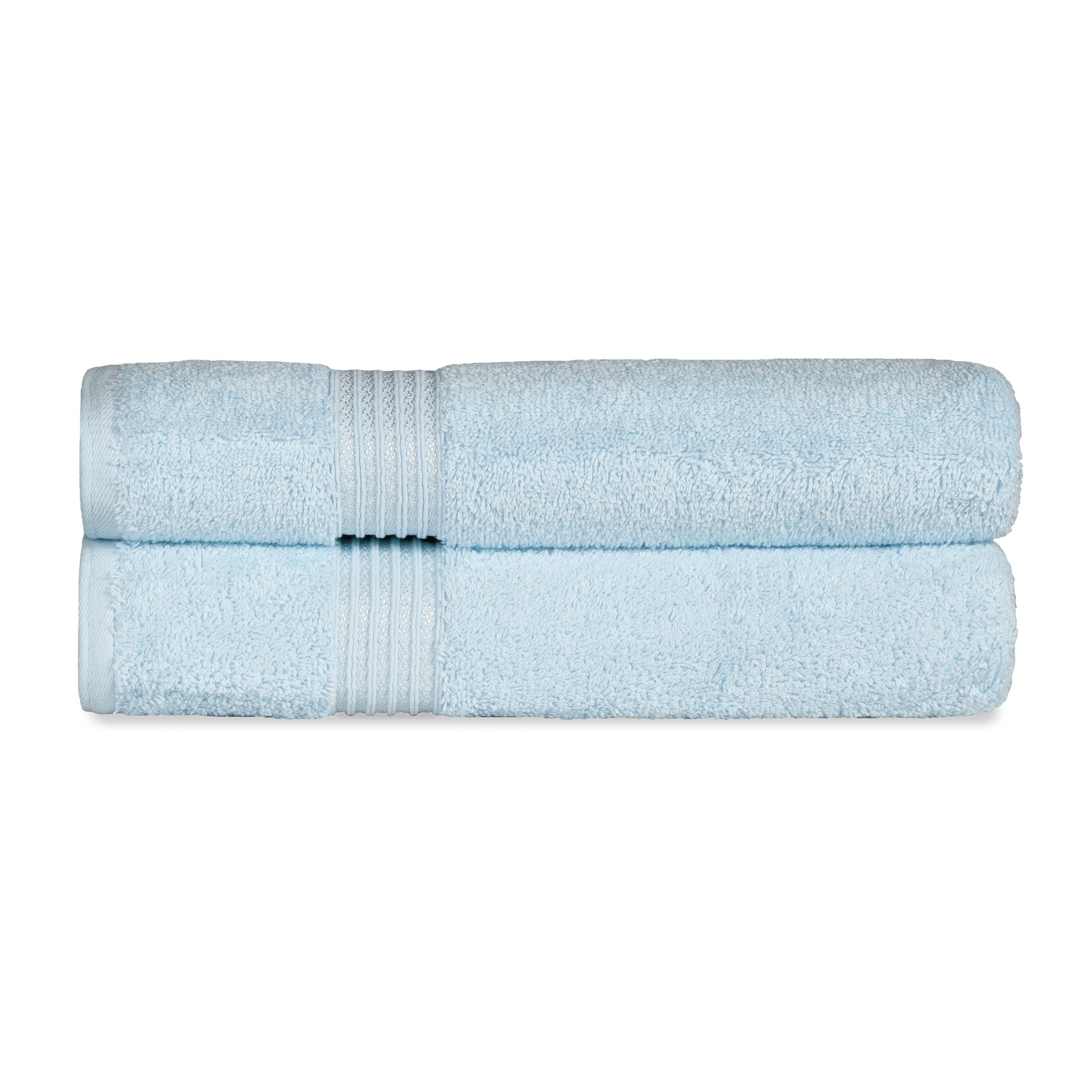 Amazon.com: Superior Egyptian Cotton 2-Piece Bath Sheet Towel Set ...