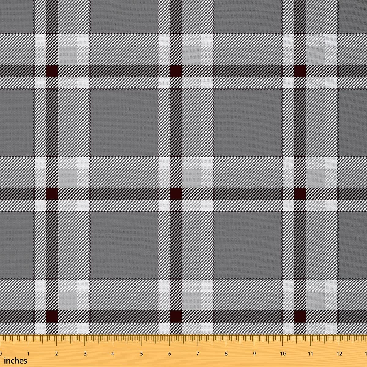 Amazon.com: Plaid Fabric by The Yard, Scottish Plaid Upholstery ...