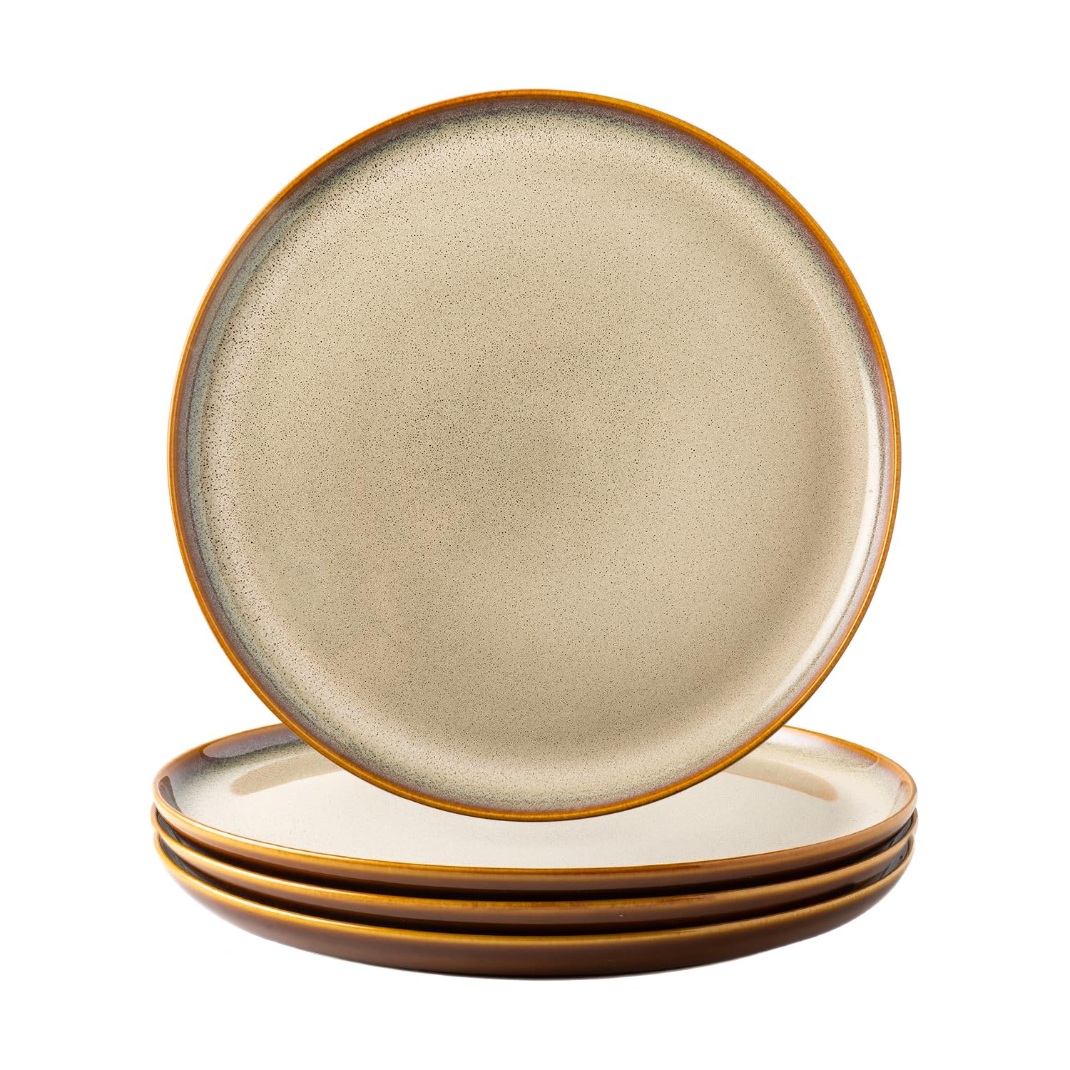 Snapklik.com : Ceramic Dinner Plates Set Of 4, 10.5 Inch Reactive Glaze ...