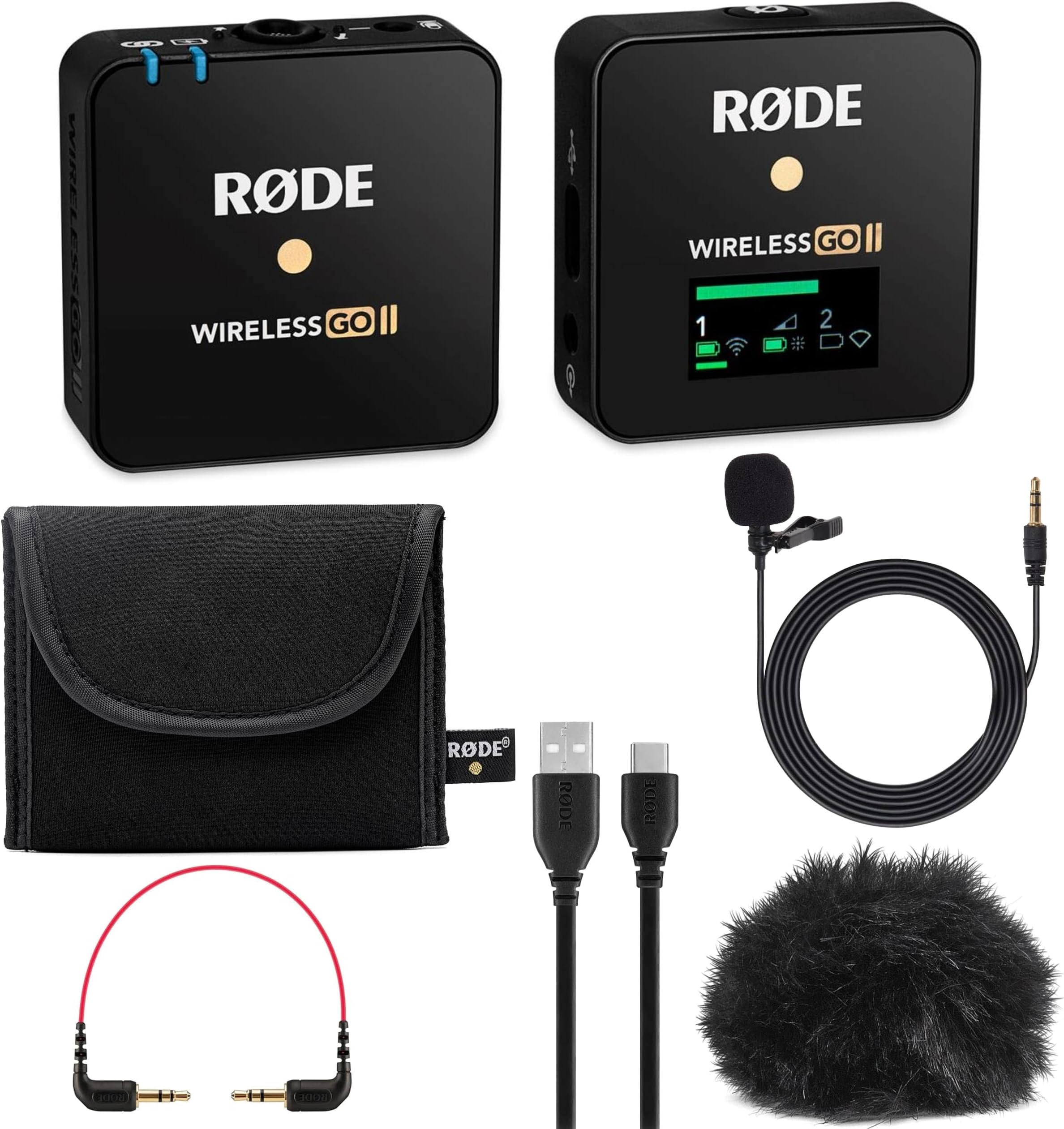 Amazon.com: Rode Wireless GO II Compact Microphone System, Bundle with ...