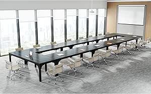 Amazon.com: Conference Table, Super Sturdy Large Rectangle Meeting ...