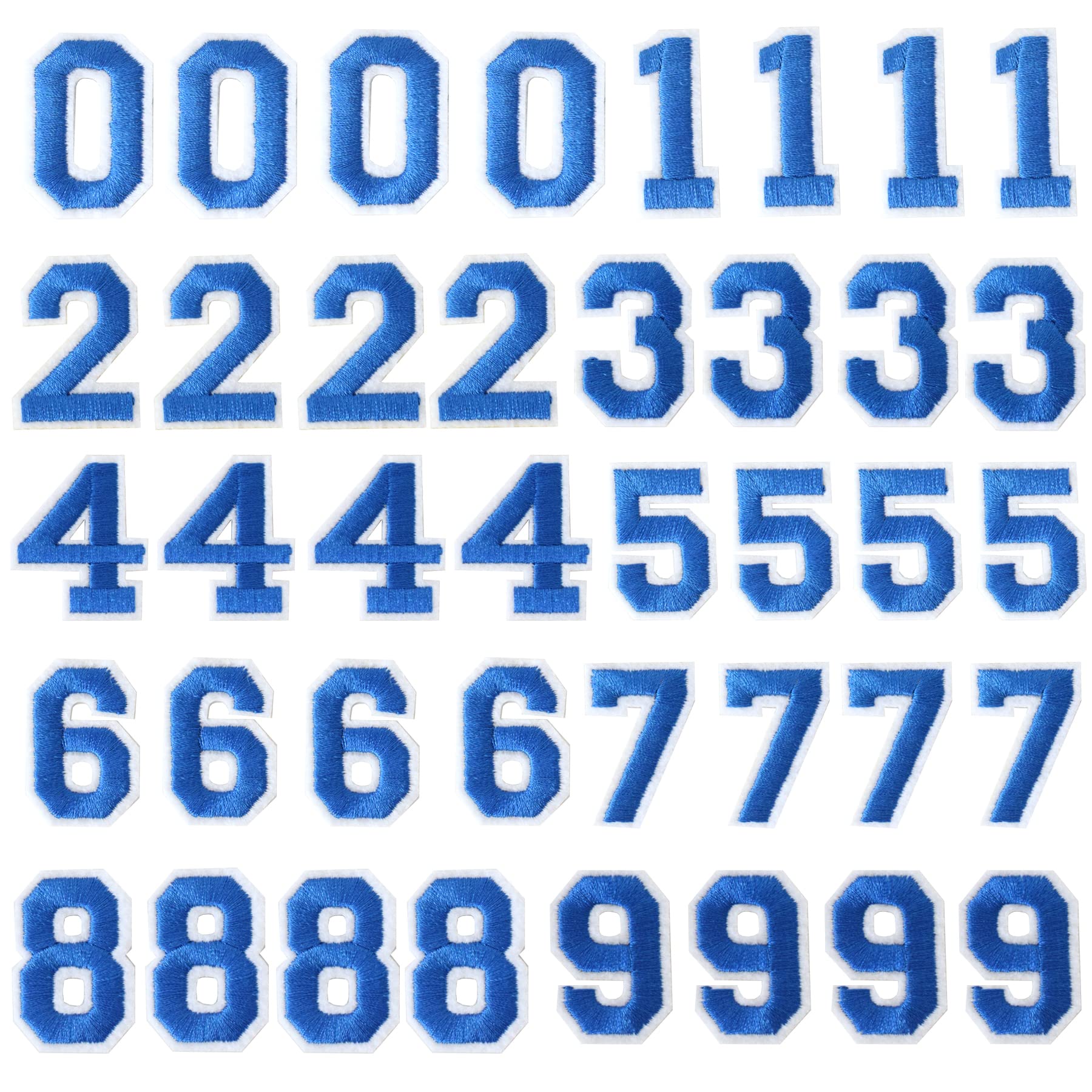 Iron On Letters Morcheiong 40 Pcs Iron On Number Patches 0-9 - 2 Inch ...