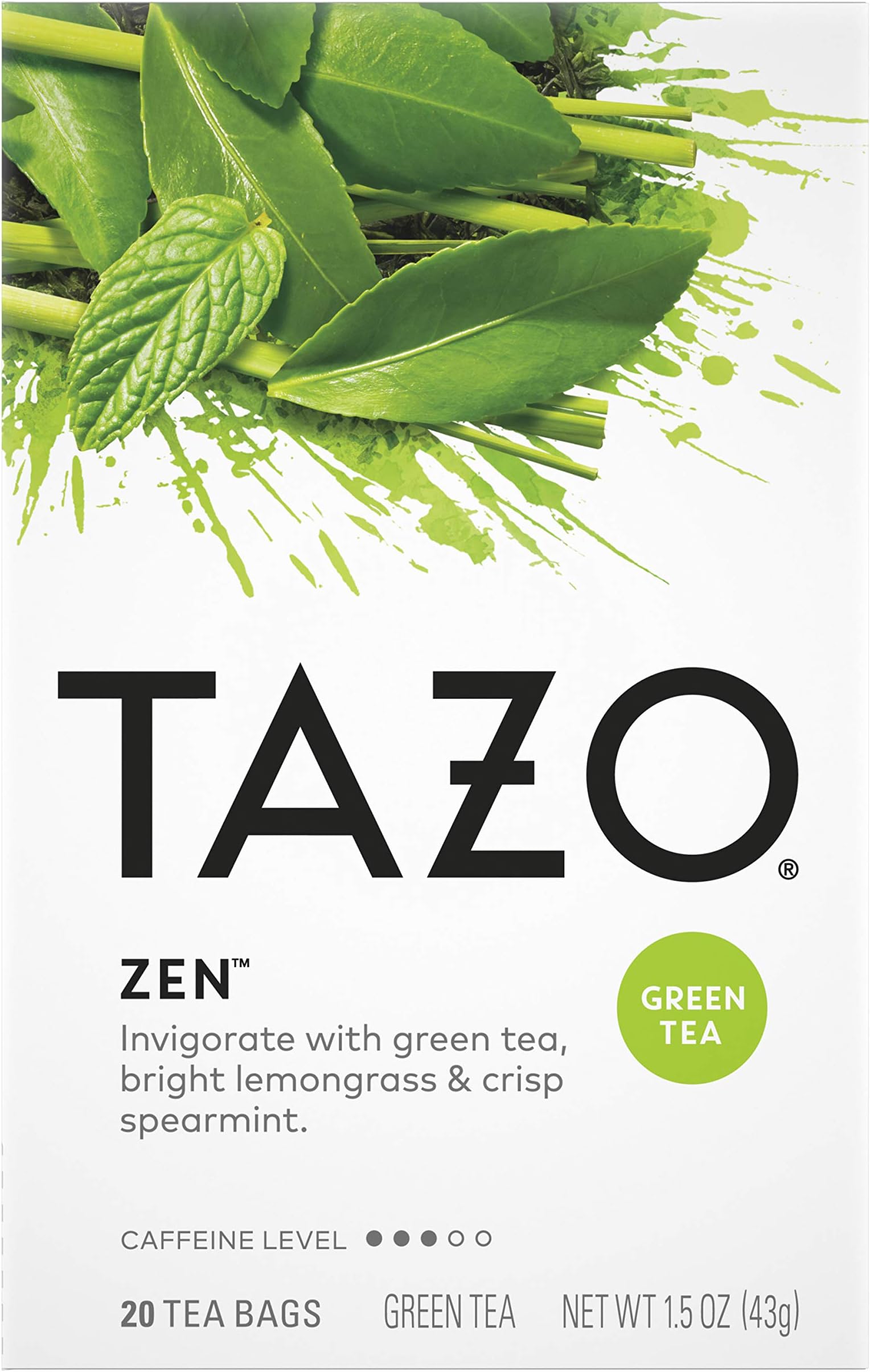 Amazon.com: TAZO Regenerative Organic Zen Green Tea, 36 Total Tea Bags