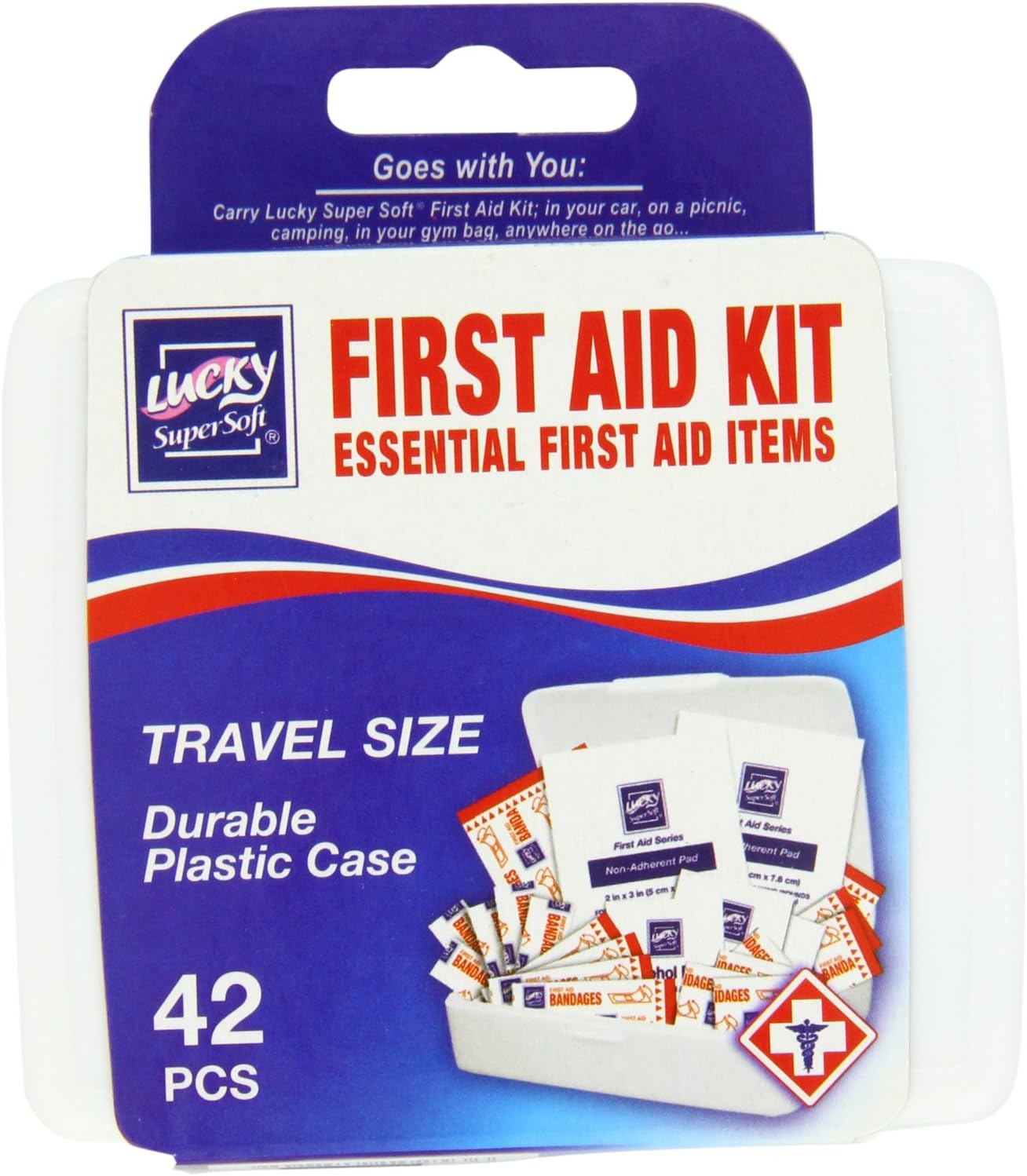 Amazon.com: Lucky Super Soft First Aid Kit, 42 Count : Health & Household