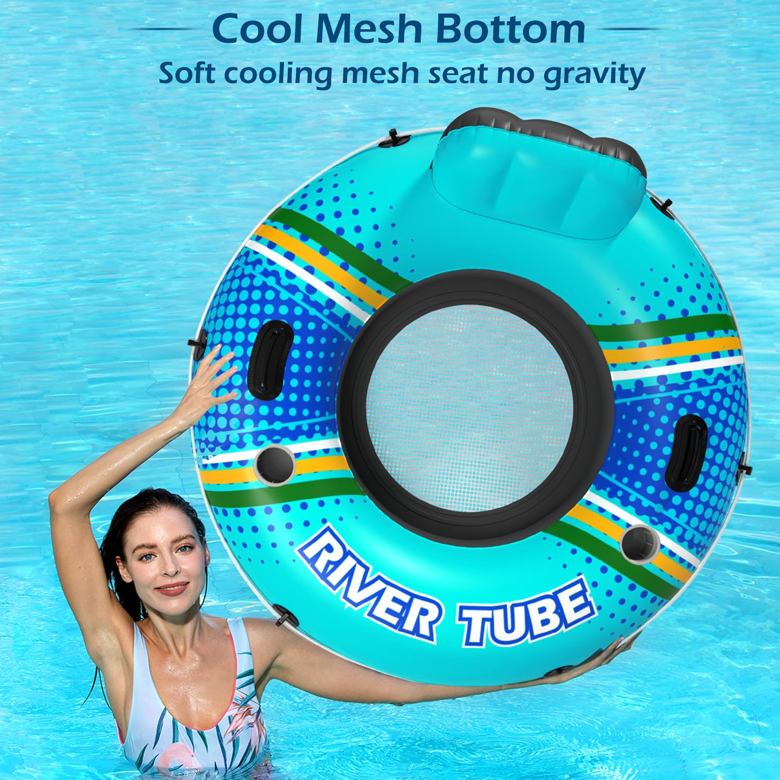 Snapklik.com : Jasonwell Inflatable River Tube Float - Heavy Duty River ...