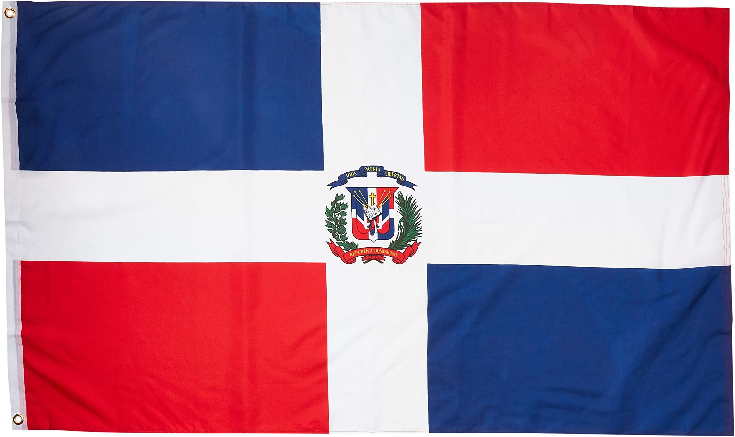 Amazon.com : Dominican Republic Flag 3x5ft Poly - INTERNATIONAL FLAGS ...