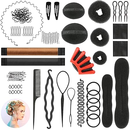 Amazon.com: OBSCYON 27Pcs Hair Styling Set, Hair Design Styling Tools ...