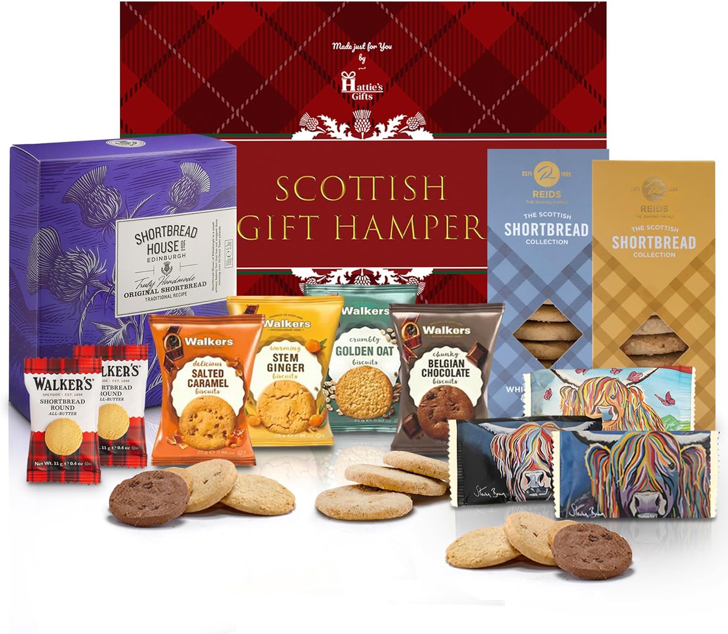 Hattie’s Gifts Luxury Scottish Shortbread Hamper - Biscuit Gift Set ...