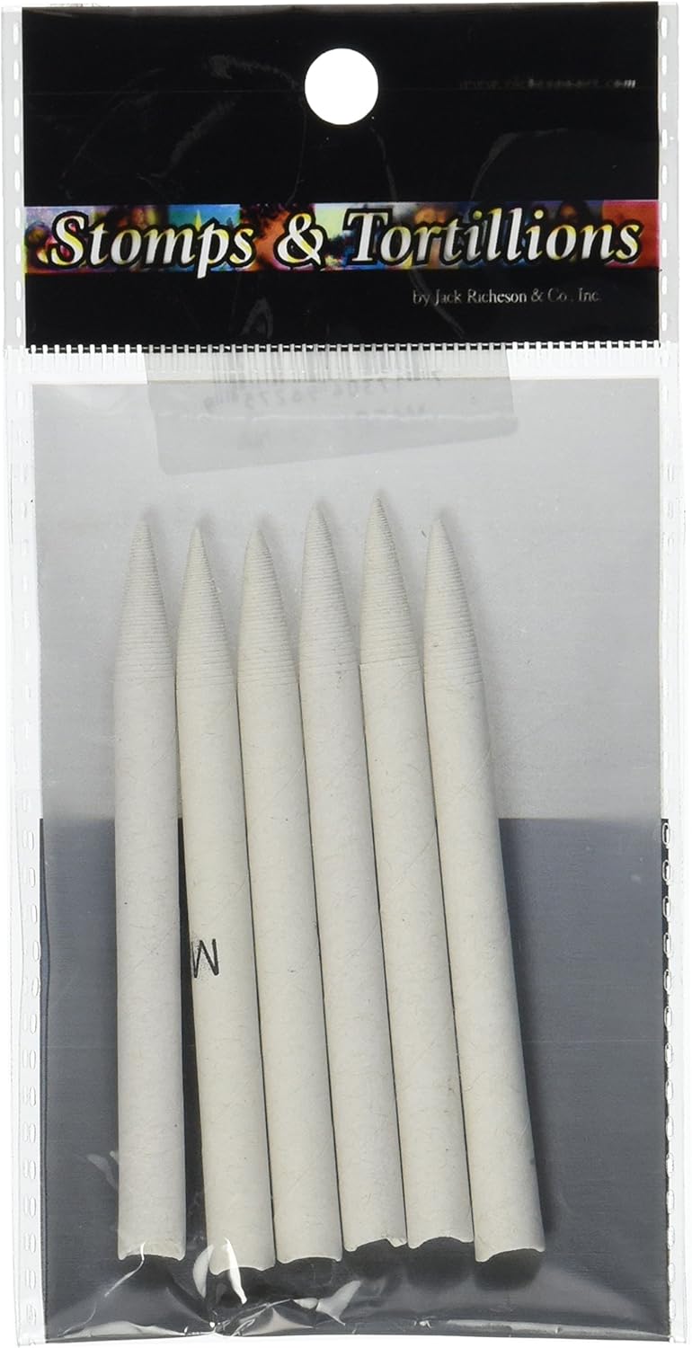 Amazon.com: Jack Richeson Blending Tortillon Stomps, 5/16-Inch, 6-Pack