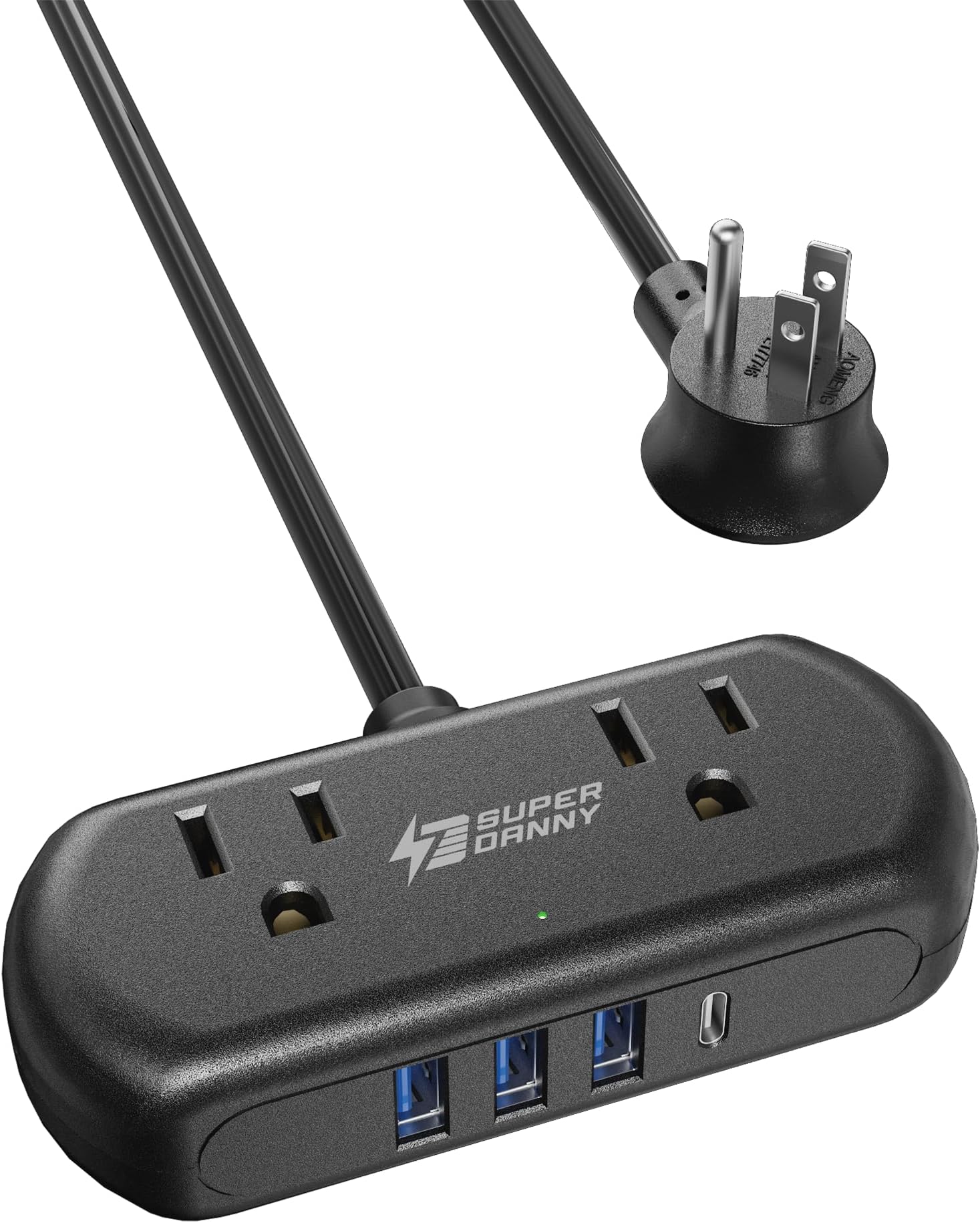 Amazon.com: Kinfayv Power Strip with 4 USB Ports & 3 Outlets - Portable ...