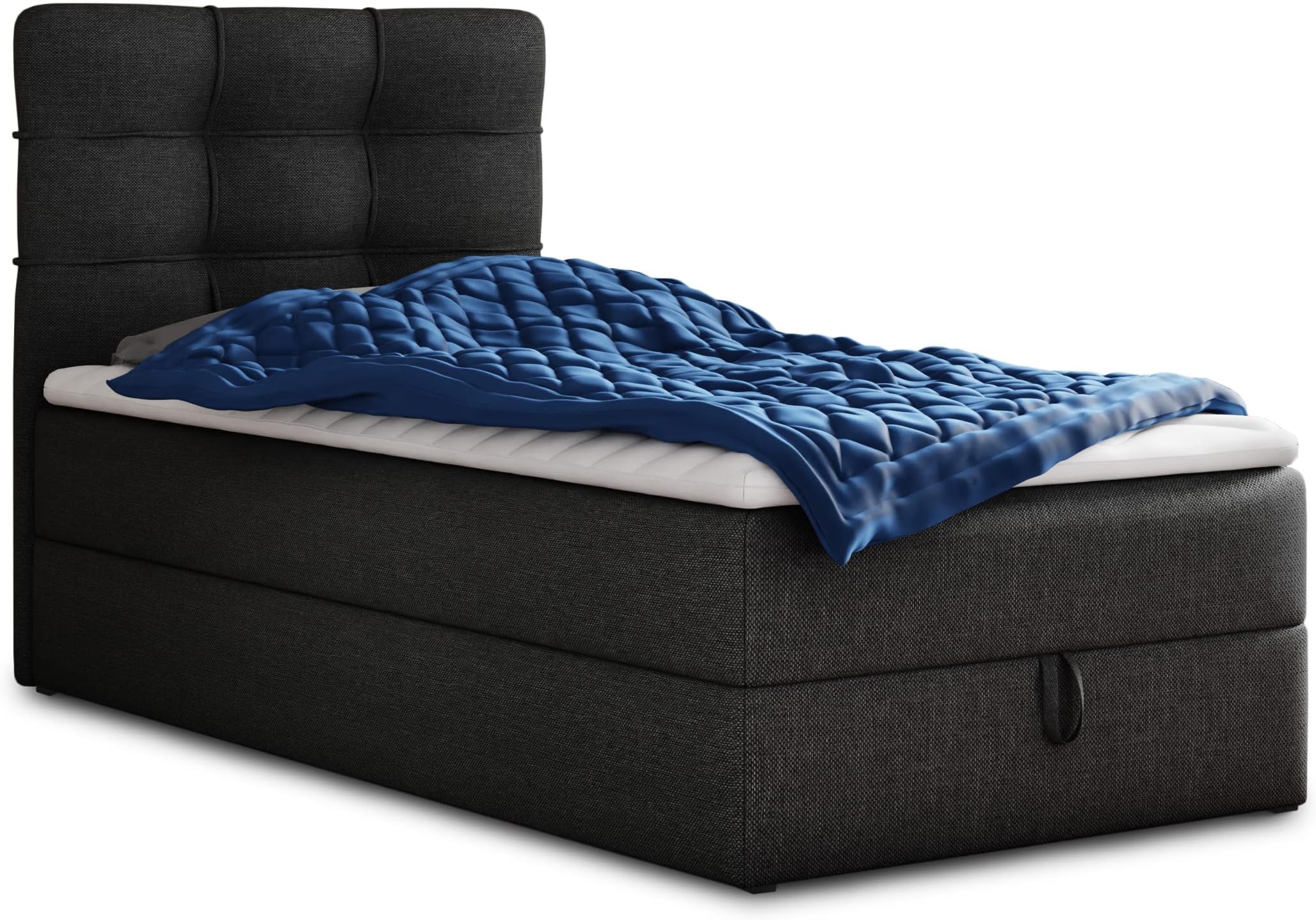 Boxspringbett Best Mini mit Bettkasten und Matratzentopper - Einzelbett ...