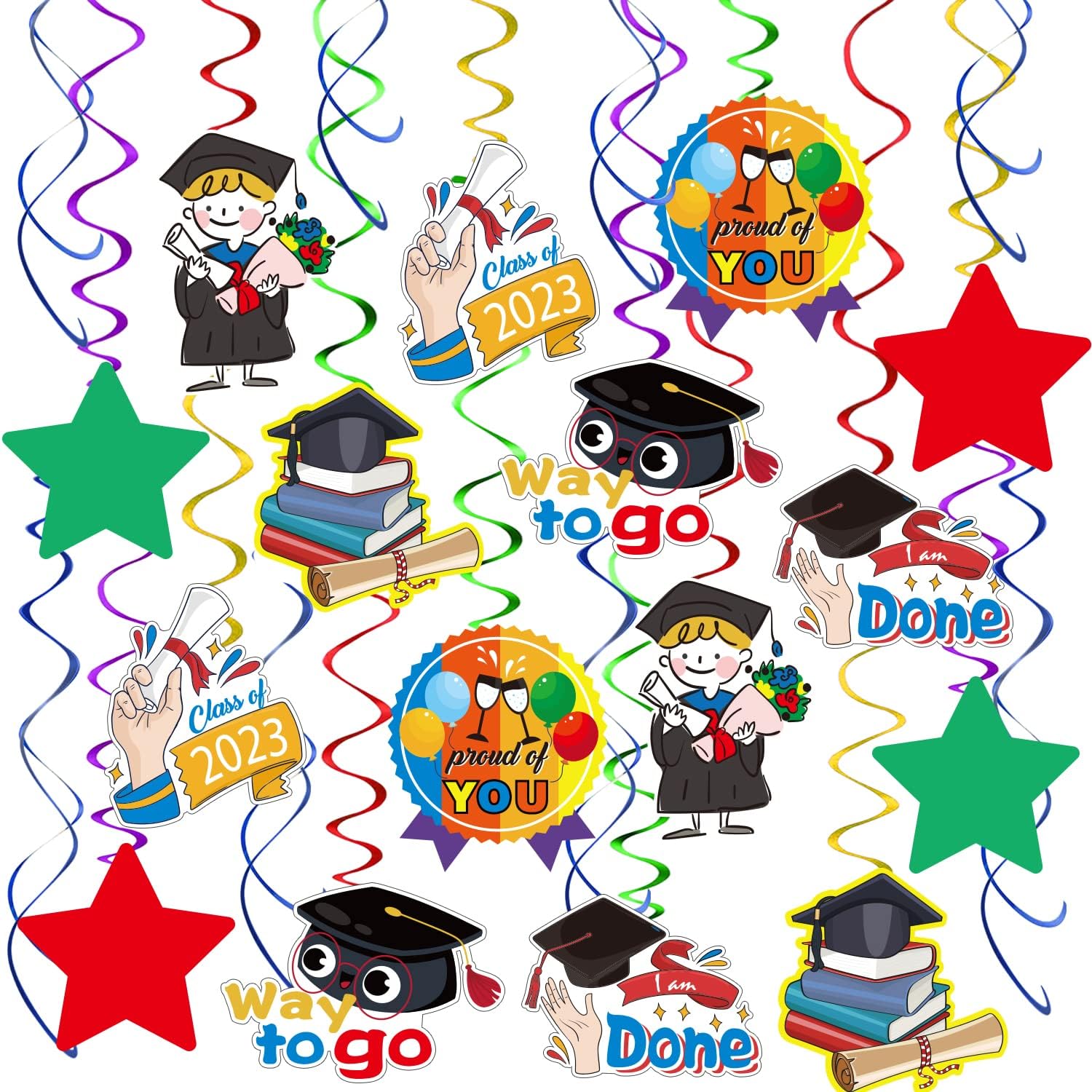 Amazon.com: Graduation Hanging Decorations, Graduation Party Supplies ...
